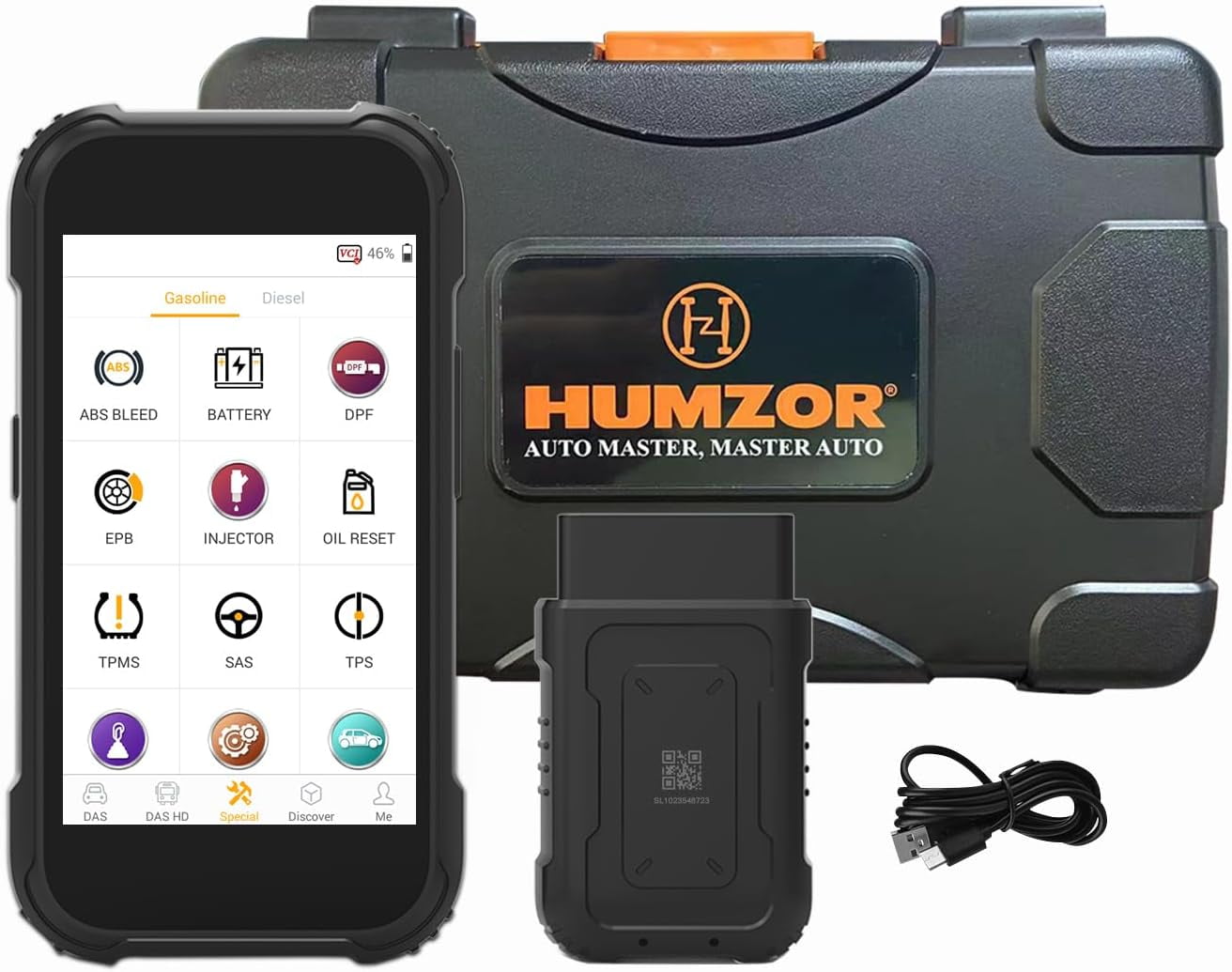 M600 Diagnostic Tools Cars Heavy Duty Truck Diagnostic Scanner OBD2 Scanner ELM327 Engine Code ...