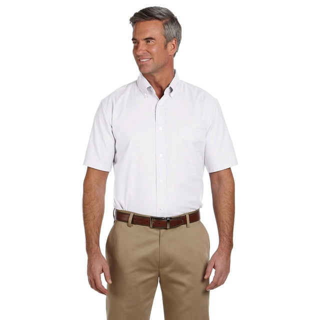 M600S Mens Satin Release Work Shirt - White - Large - Walmart Business ...