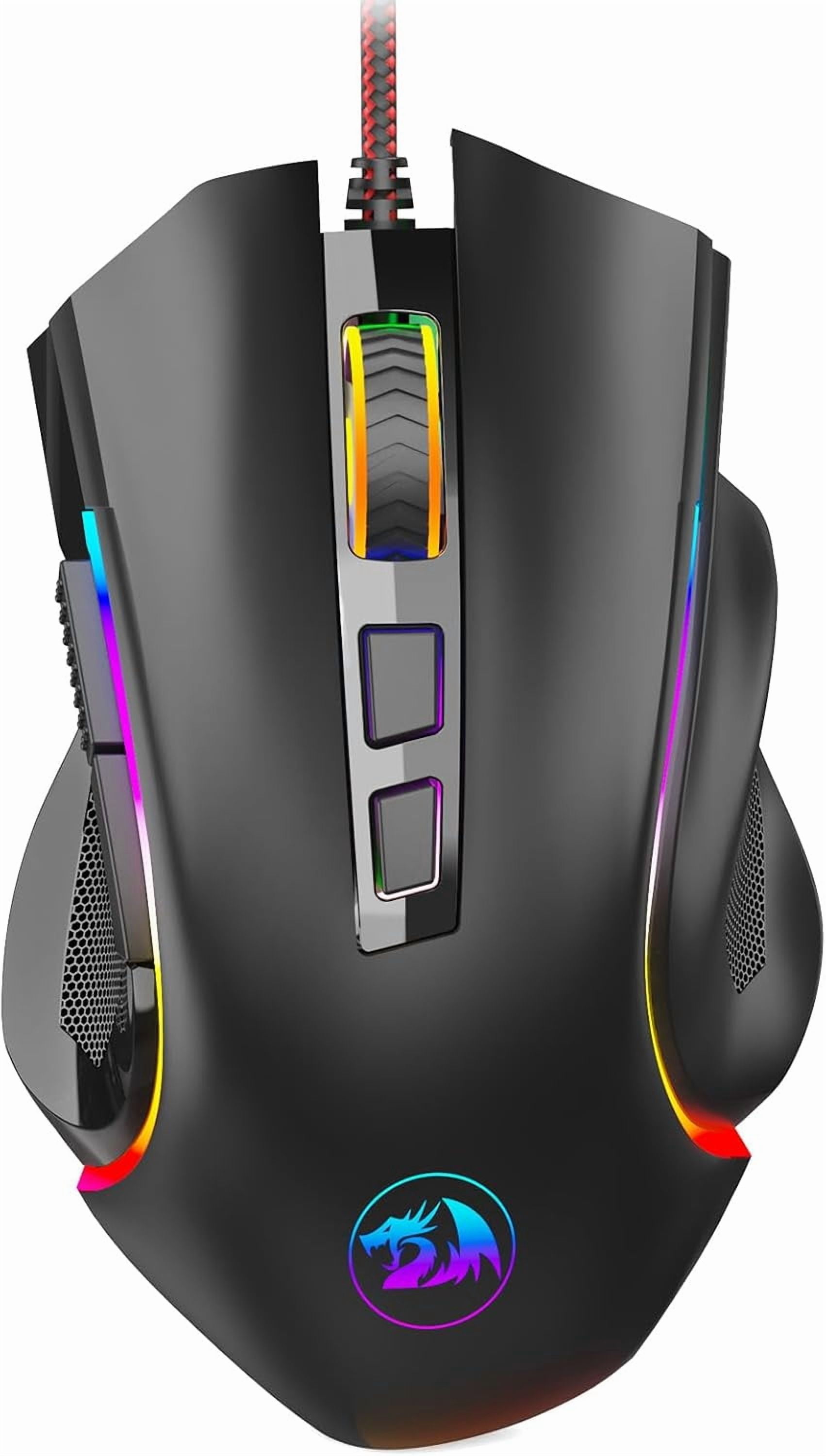 M602 Gaming Mouse, Ergonomic RGB Mouse Wired with 7200 Adjustable DPI ...