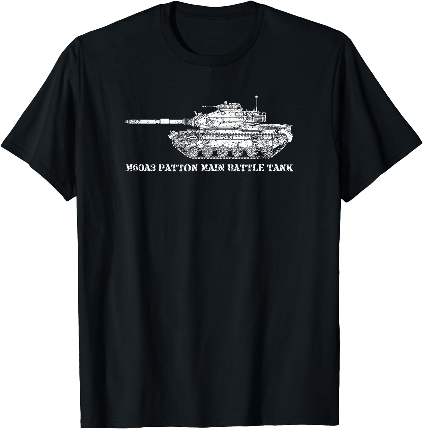 M60A3 Patton Military Tank Cutout Silhouette T-Shirt - Walmart.com