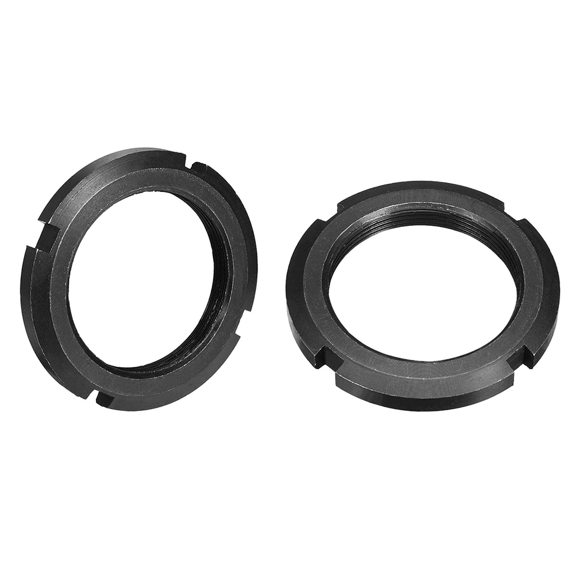 M60x2.0mm Retaining Four-Slot Slotted Round Nuts 2 Pcs - Walmart.com