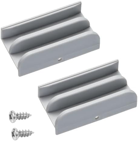 M6219 Sliding Shower Door Bottom Track (2-Pack, Gray) 1/2-inch Channel ...