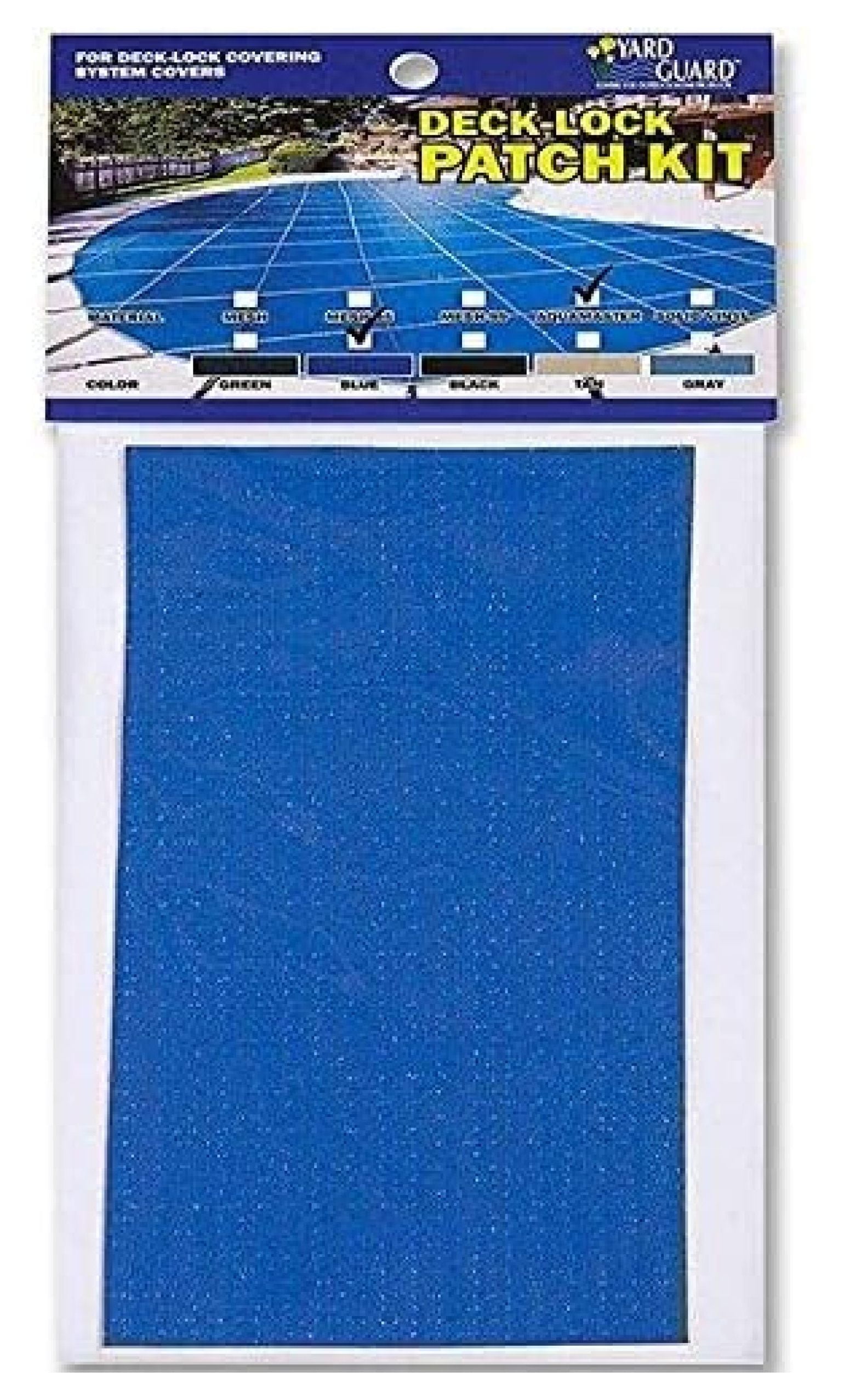 M6512 Universal Mesh Swimming Pool Safety Cover Patch Kit - Blue ...