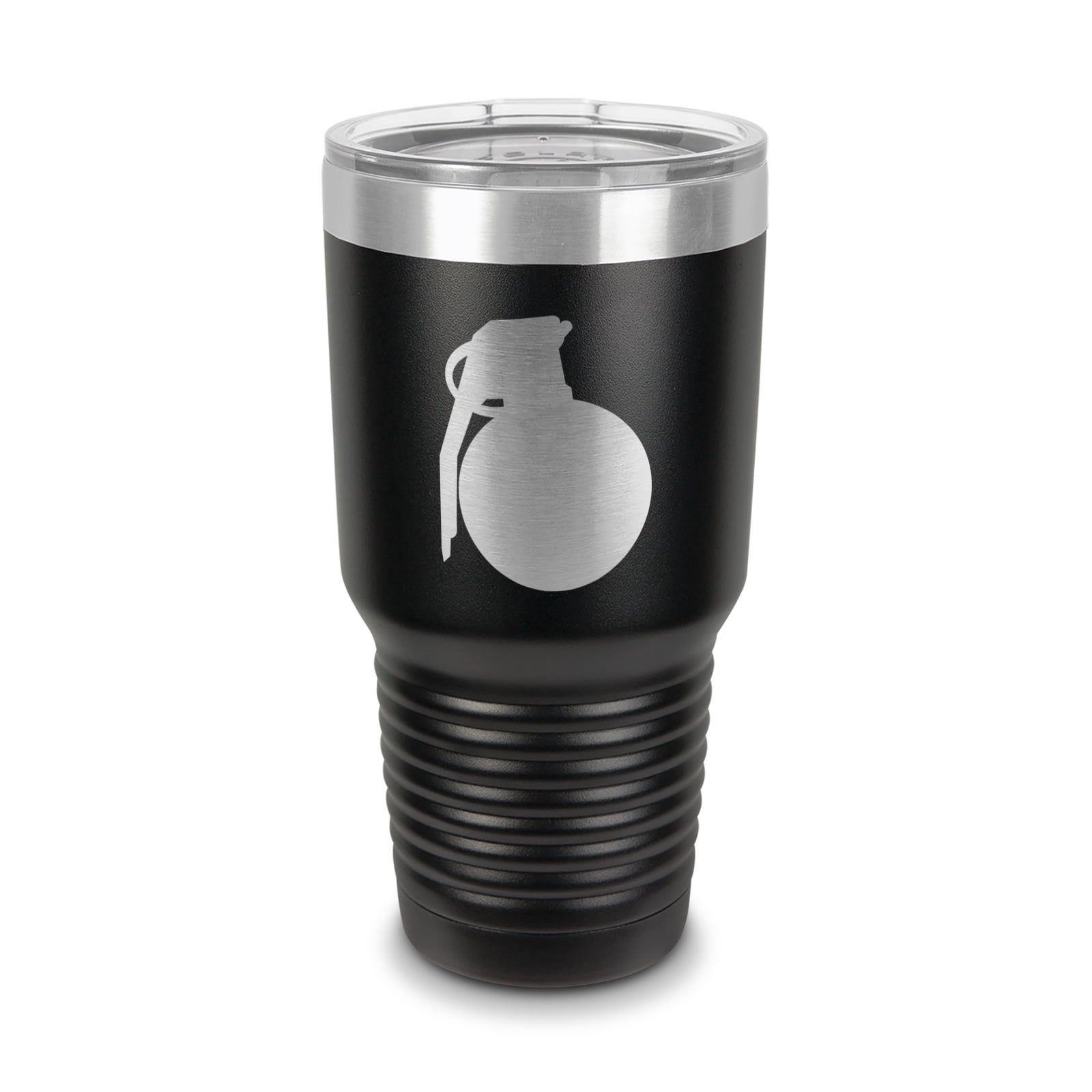 M67 Hand Grenade Tumbler 30 oz - Laser Engraved w/ Clear Lid ...