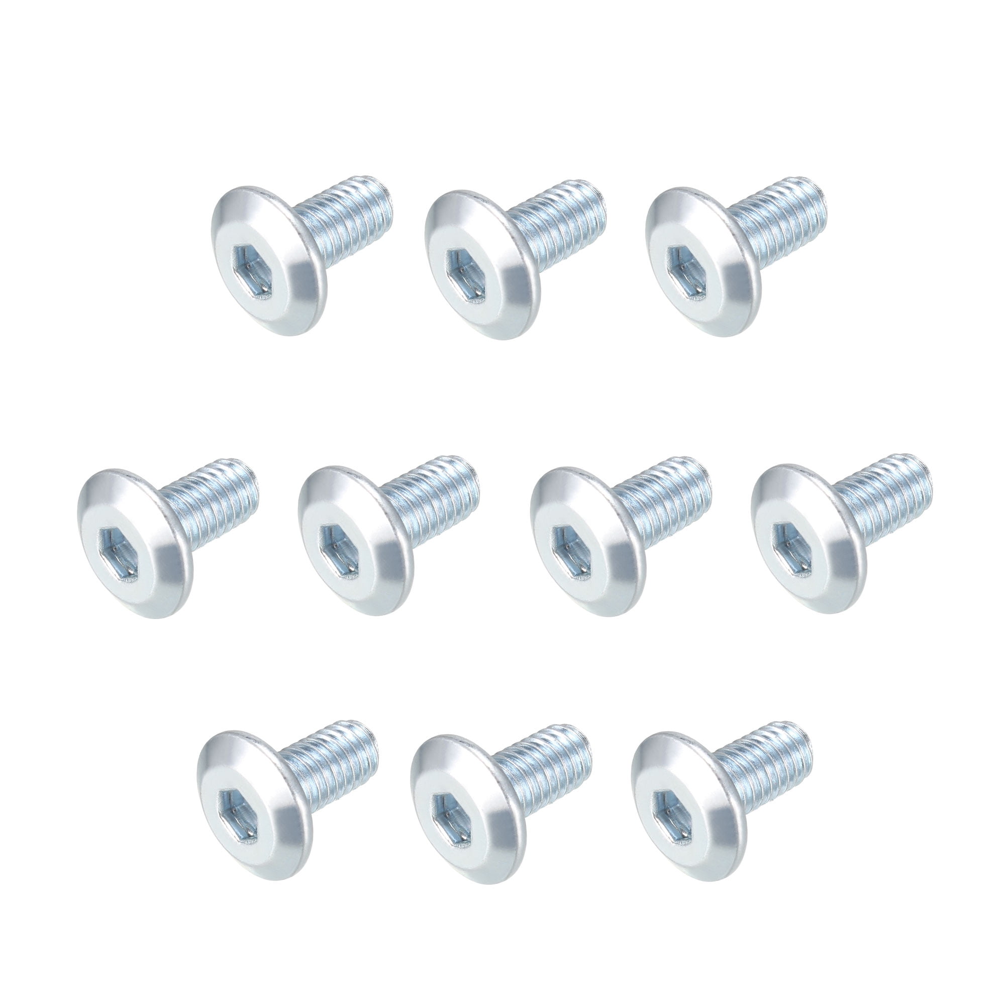 M6x12mm Furniture Screw Hex Socket Cap Machine Screws Zinc Plated ...
