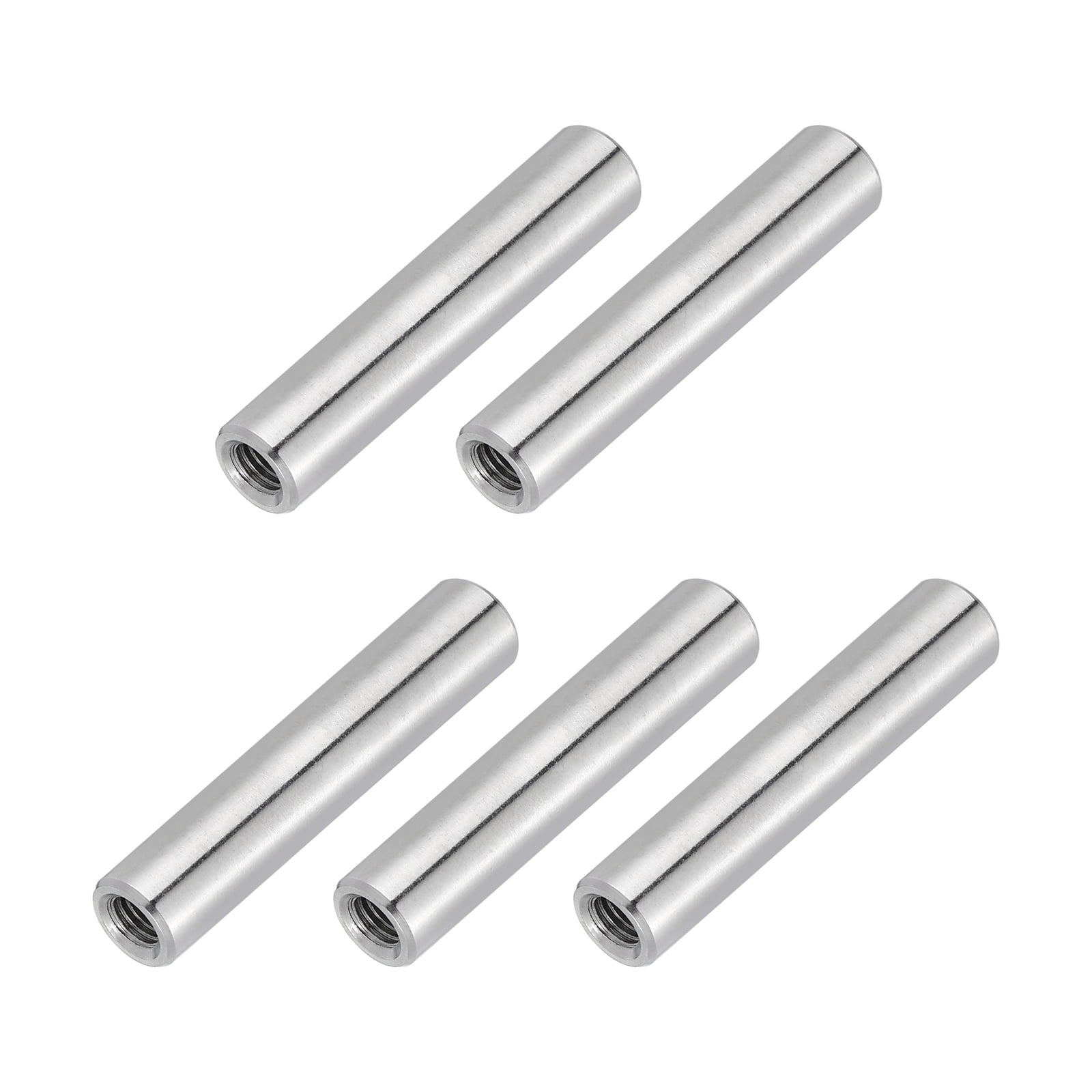 M6x1mm 5 Pack 304 Stainless Steel Round Connector Nuts,0.39"OD x 1.97"H ...