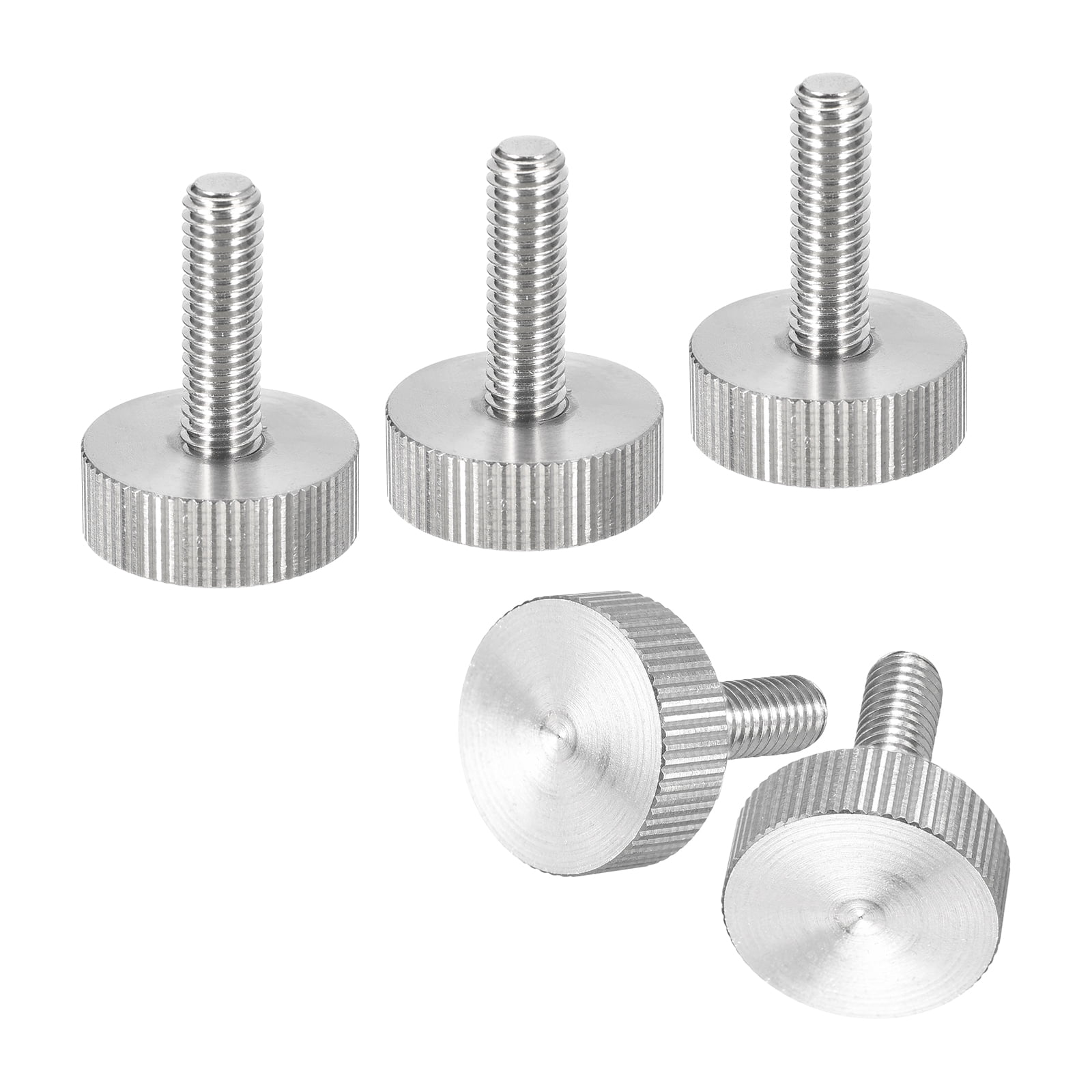 M6x20mm Knurled Thumb Screws, 5 Pack 304 Stainless Steel Flat Knurled Head Bolts - Walmart.com