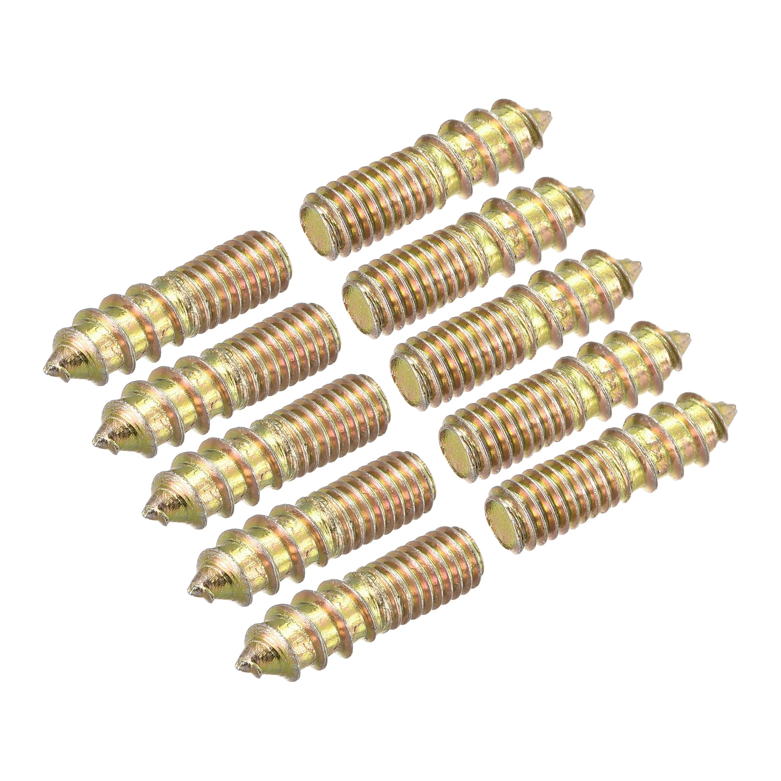 M6x25mm Hanger Bolts, 20 Pack Double Ended Thread Dowel Screws for Wood ...