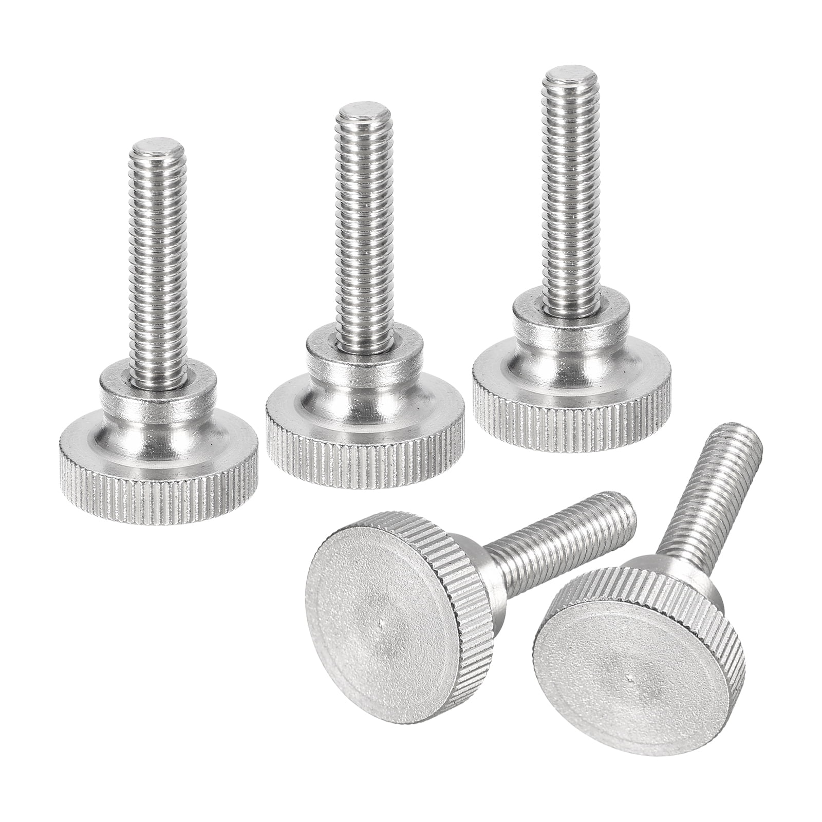 M6x25mm Knurled Thumb Screws, 5 Pack 304 Stainless Steel Flat Knurled Thumb Screws - Walmart.com