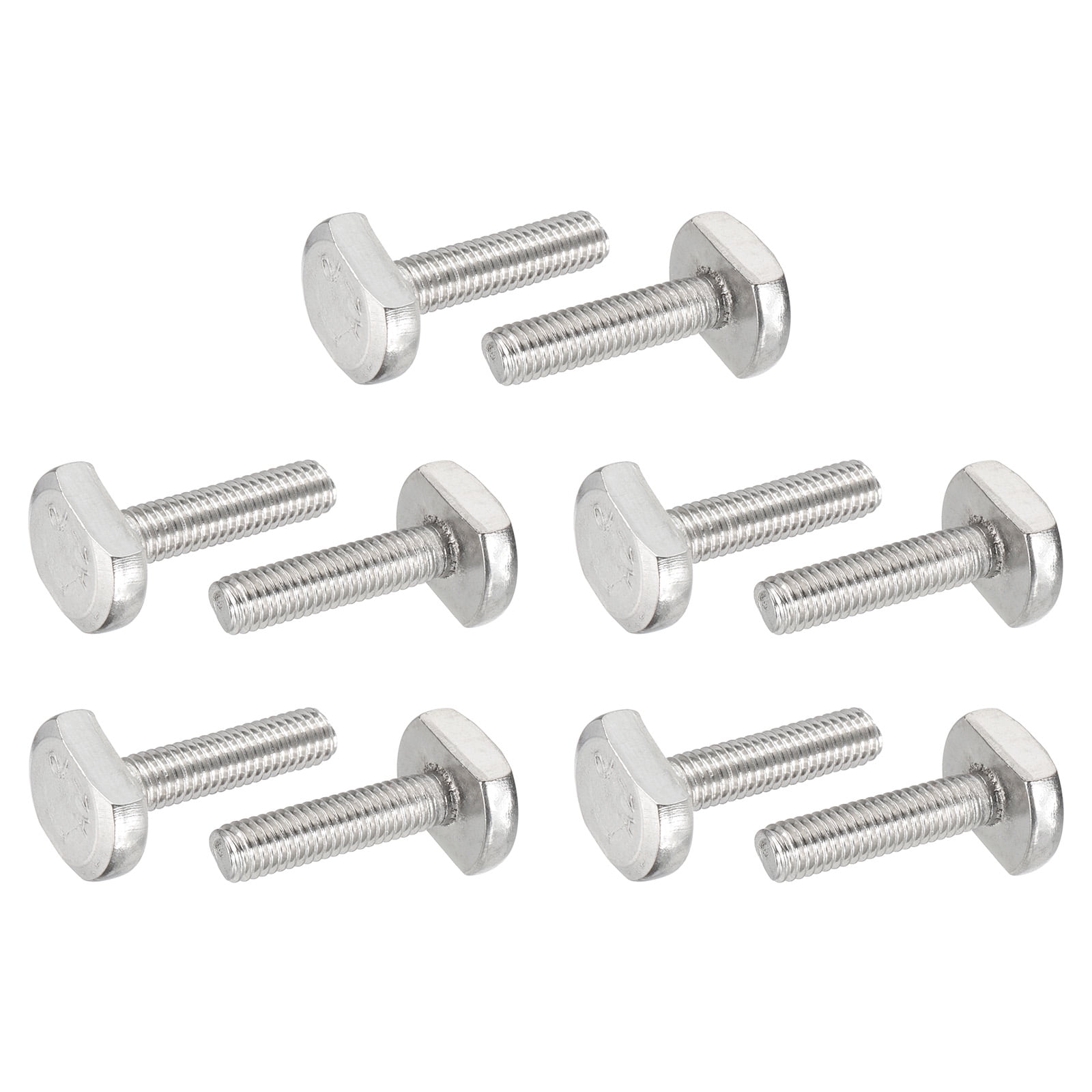 M6x25mm T Slot Bolts 304 Stainless Steel Drop-in Bolt T Shape Stud ...