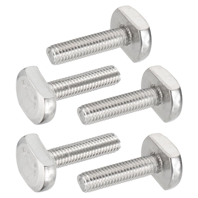 M6x25mm T Slot Bolts 304 Stainless Steel Drop-in Bolt T Shape Stud ...