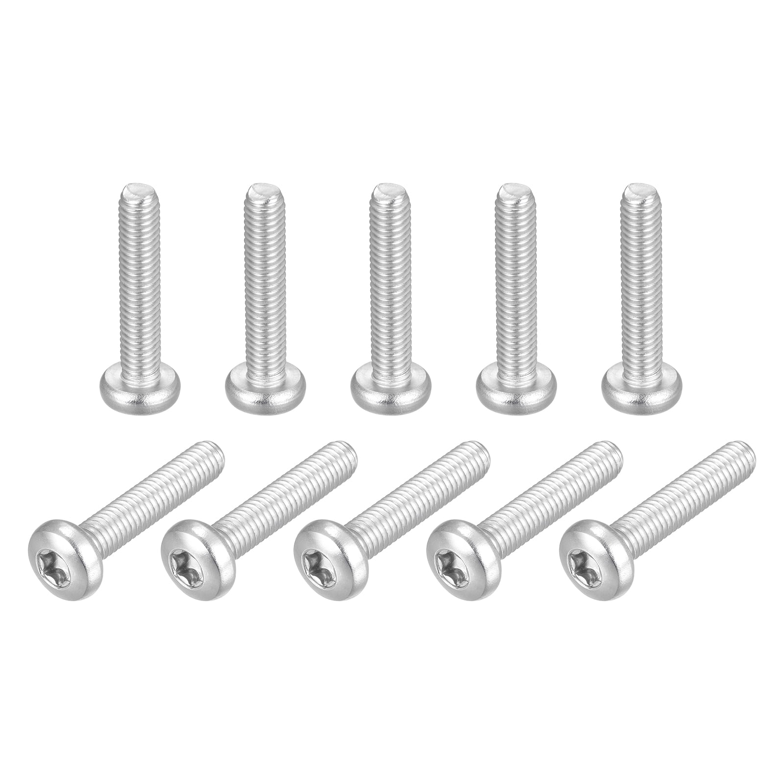 M6x30mm Torx Security Machine Screws, 10 Pack 316 Stainless Steel Pan Head Tamper Proof Screw ...