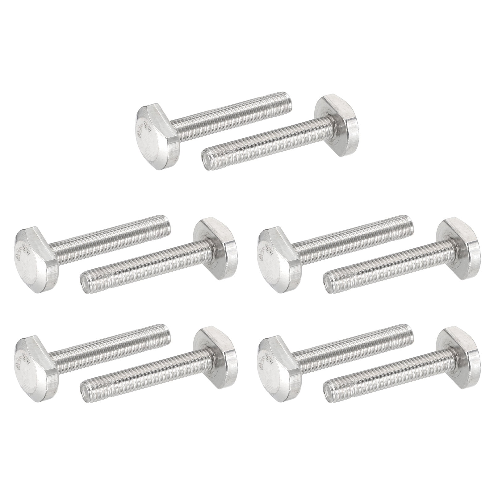 M6x35mm T Slot Bolts 304 Stainless Steel Drop-in Bolt T Shape Stud ...