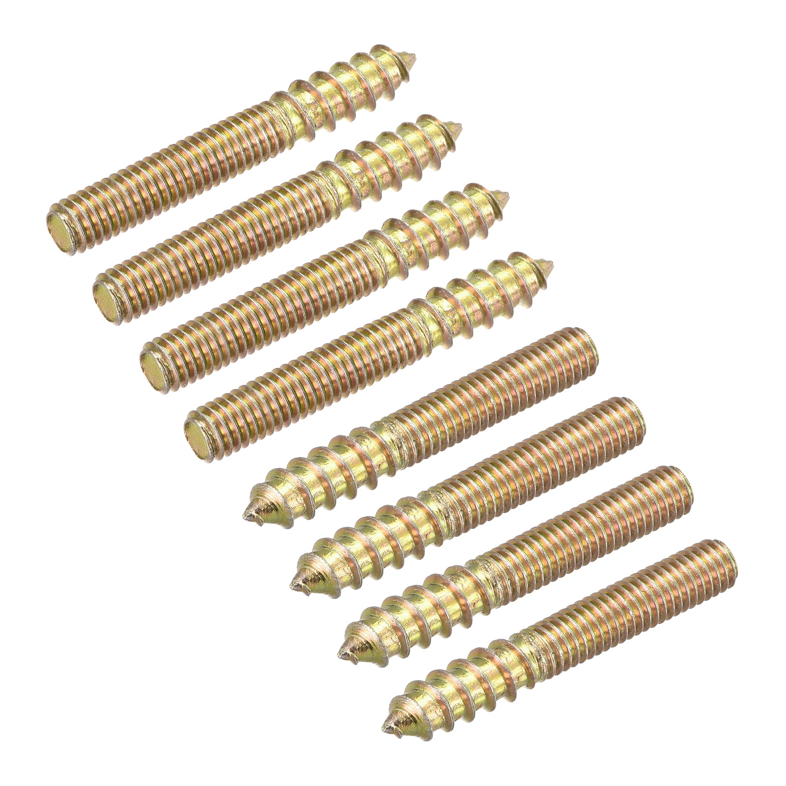 M6x40mm Hanger Bolts, 8 Pack Double Ended Thread Dowel Screws for Wood ...