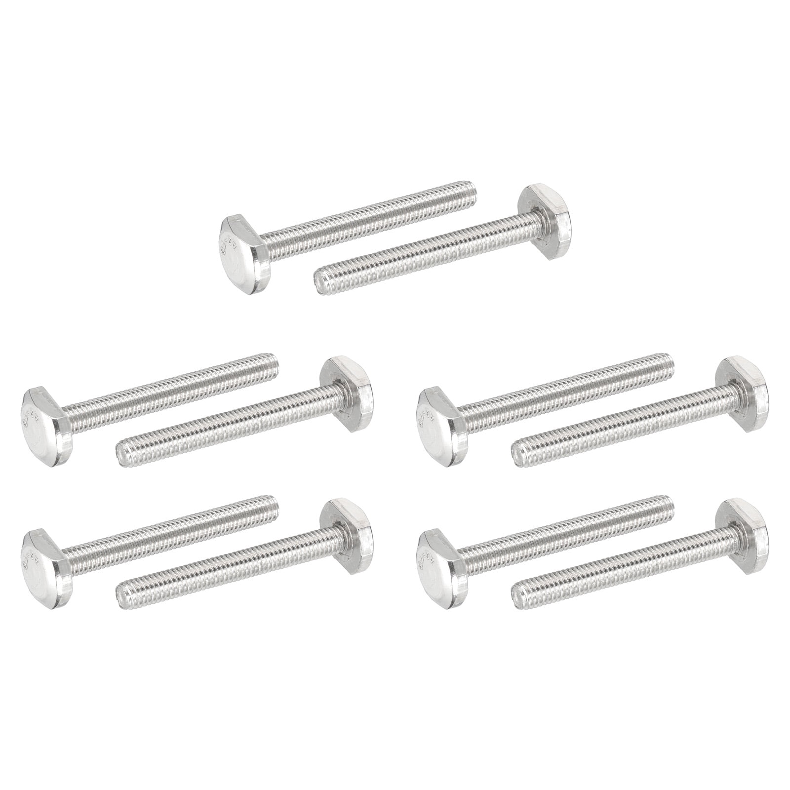 M6x50mm T Slot Bolts 304 Stainless Steel Drop-in Bolt T Shape Stud ...