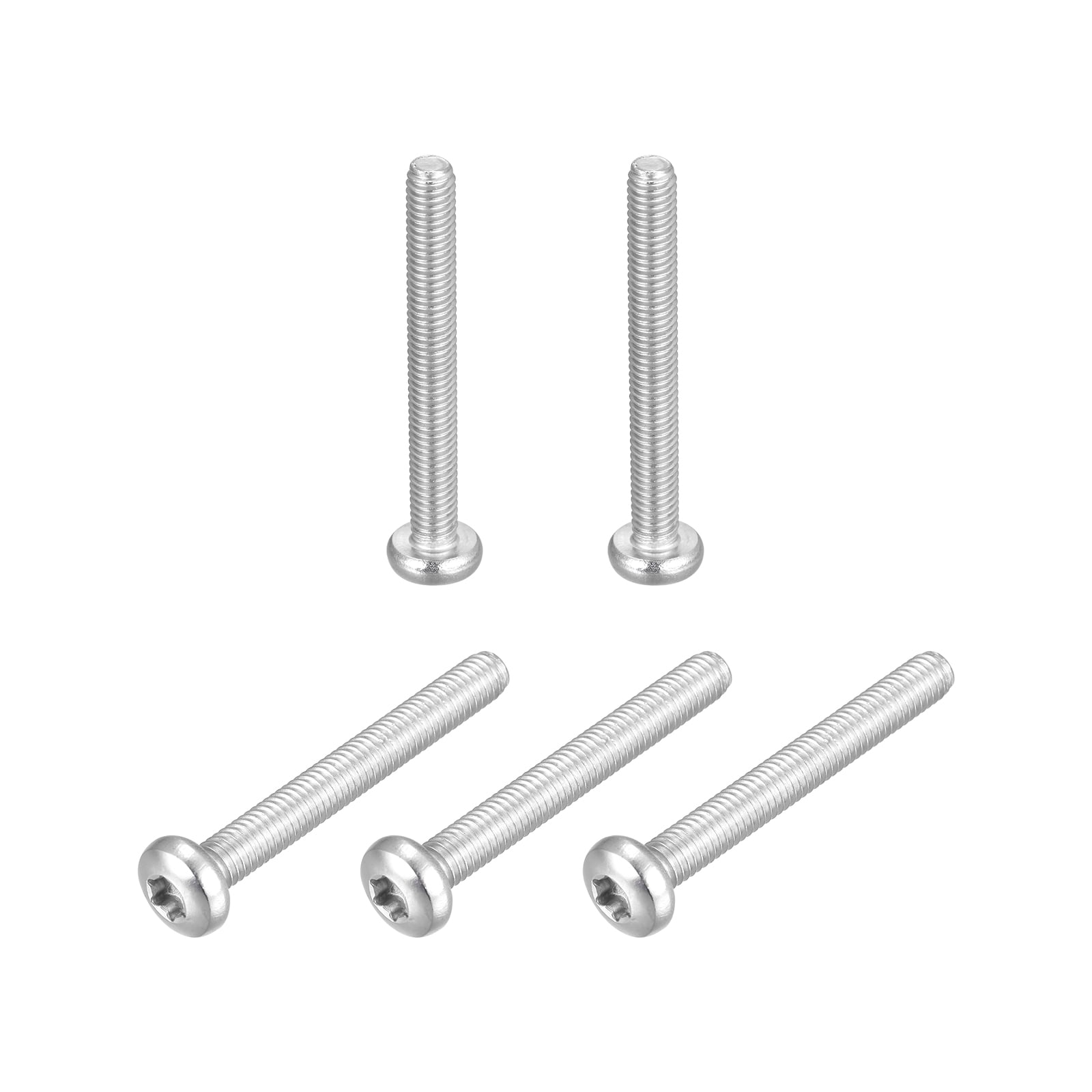 M6x50mm Torx Security Machine Screws, 5 Pack 316 Stainless Steel Pan ...