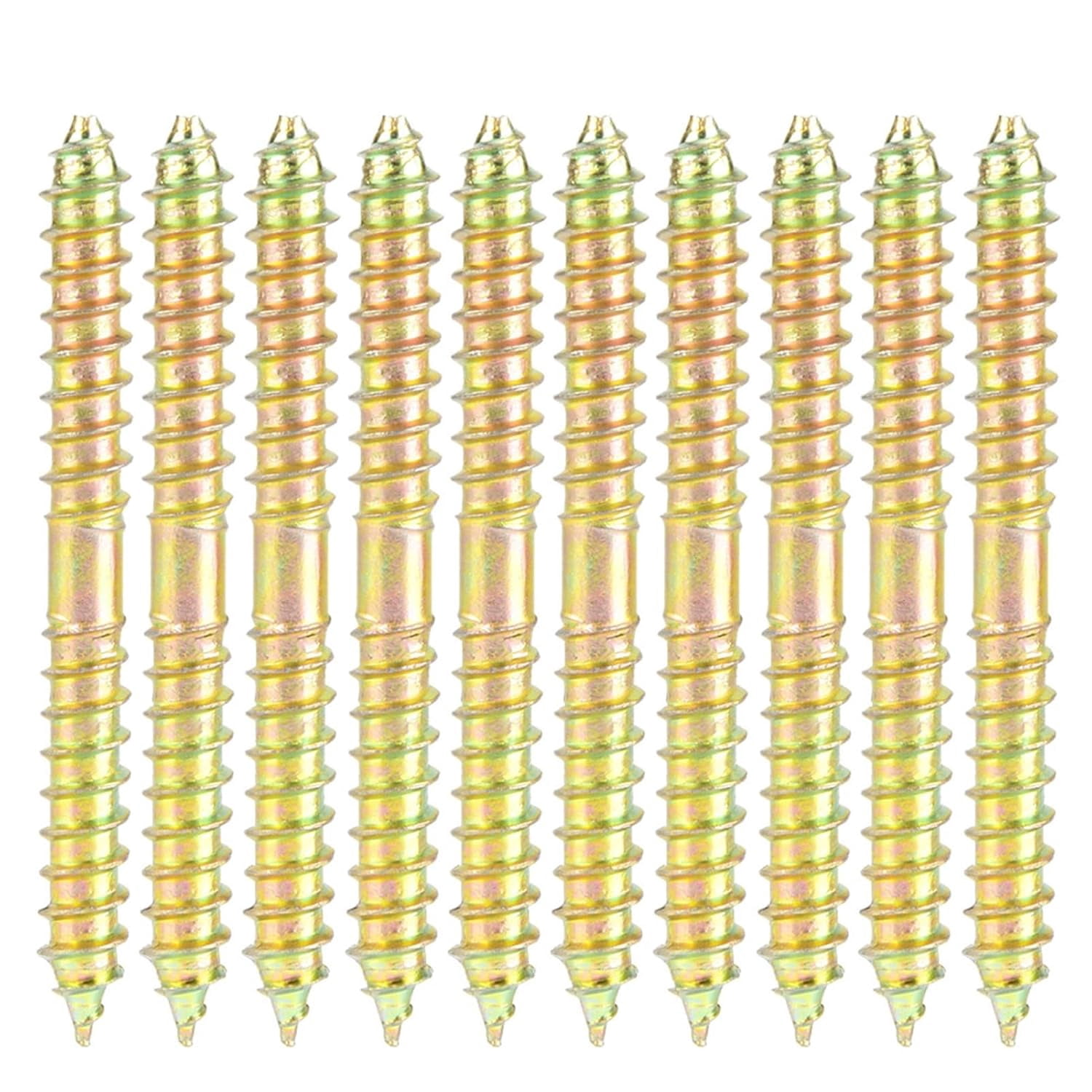 M6x60mm Double Ended Screws, 10 PCS Dowel Screws, Wood to Wood Self ...