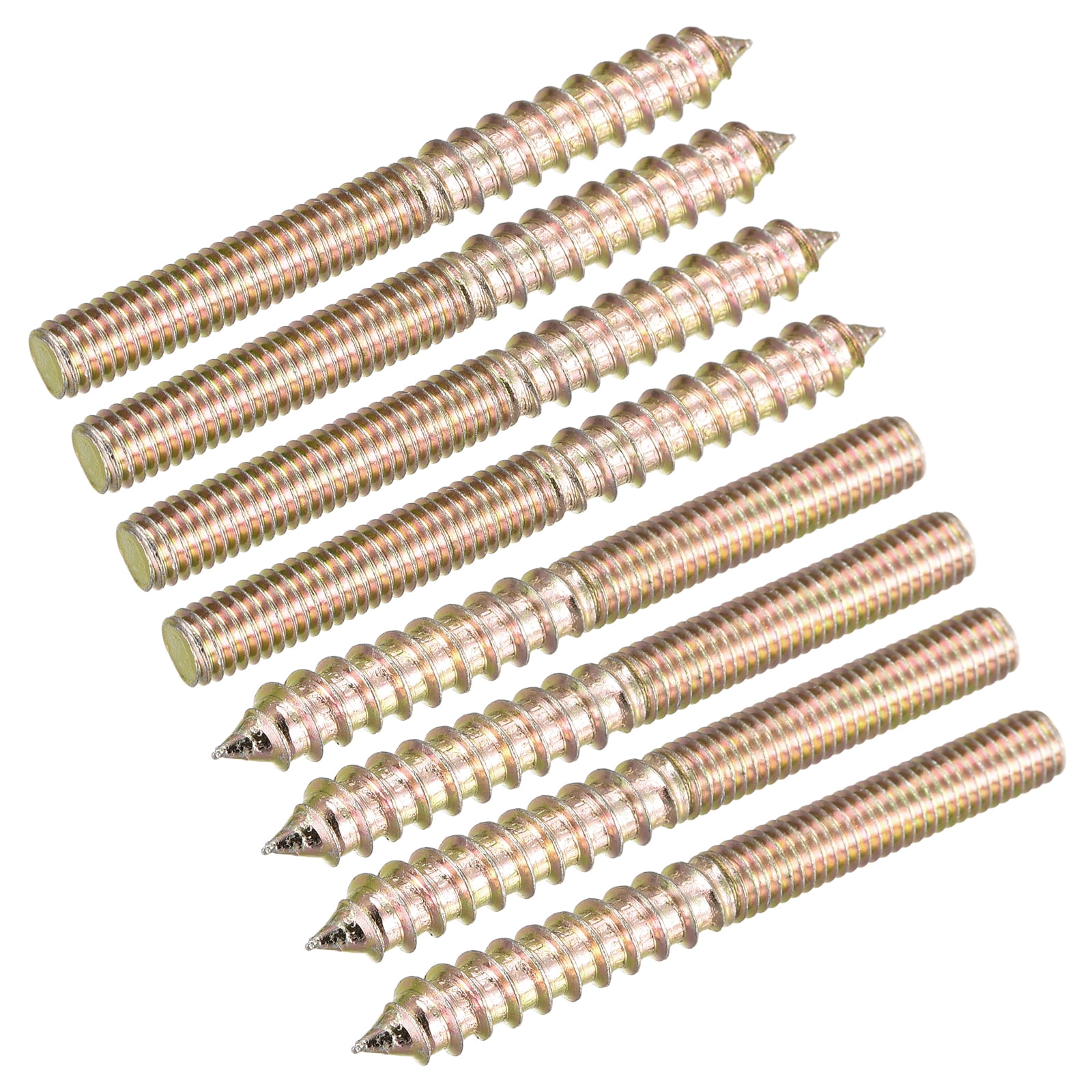 M6x60mm Hanger Bolts, 8 Pack Double Ended Thread Dowel Screws for Wood ...