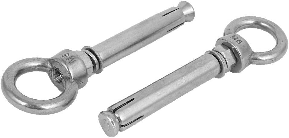 M6x70mm 304 Stainless Steel Expansion Screw Closed Hook Anchor Bolt ...