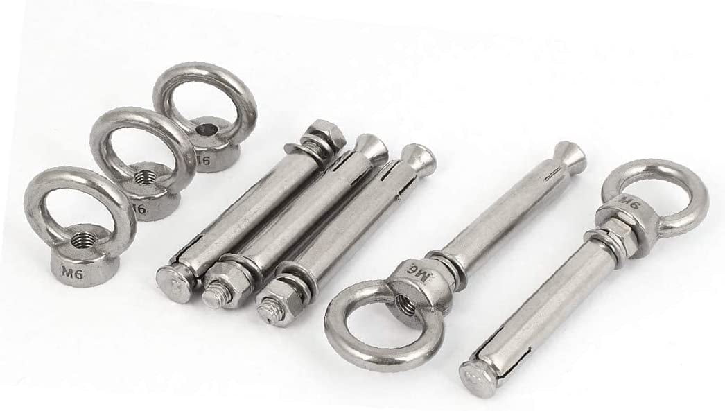 M6x70mm 304 Stainless Steel Expansion Screw Closed Hook Anchor Bolt ...