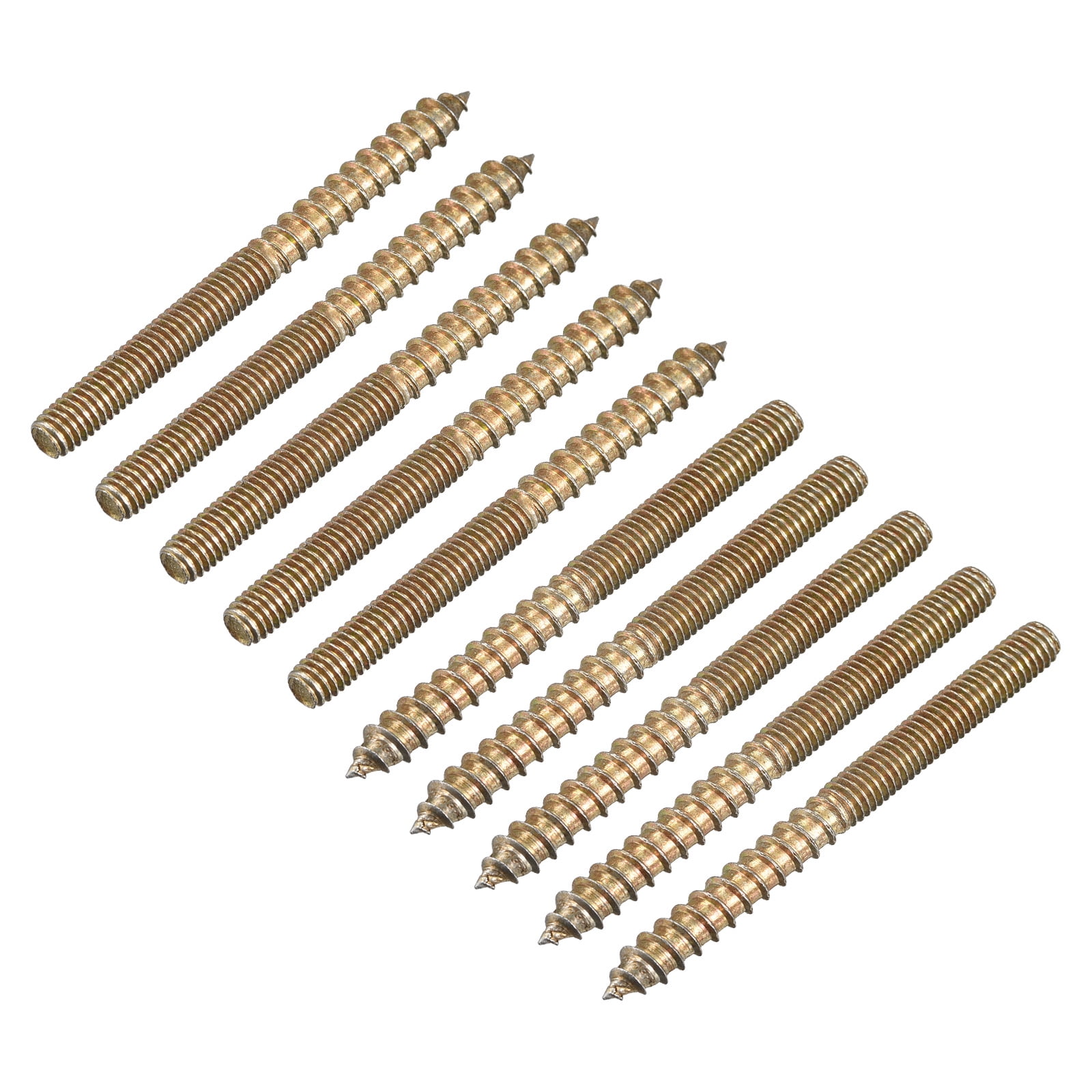 M6x70mm Hanger Bolts, 120 Pack Double Ended Thread Dowel Screws ...
