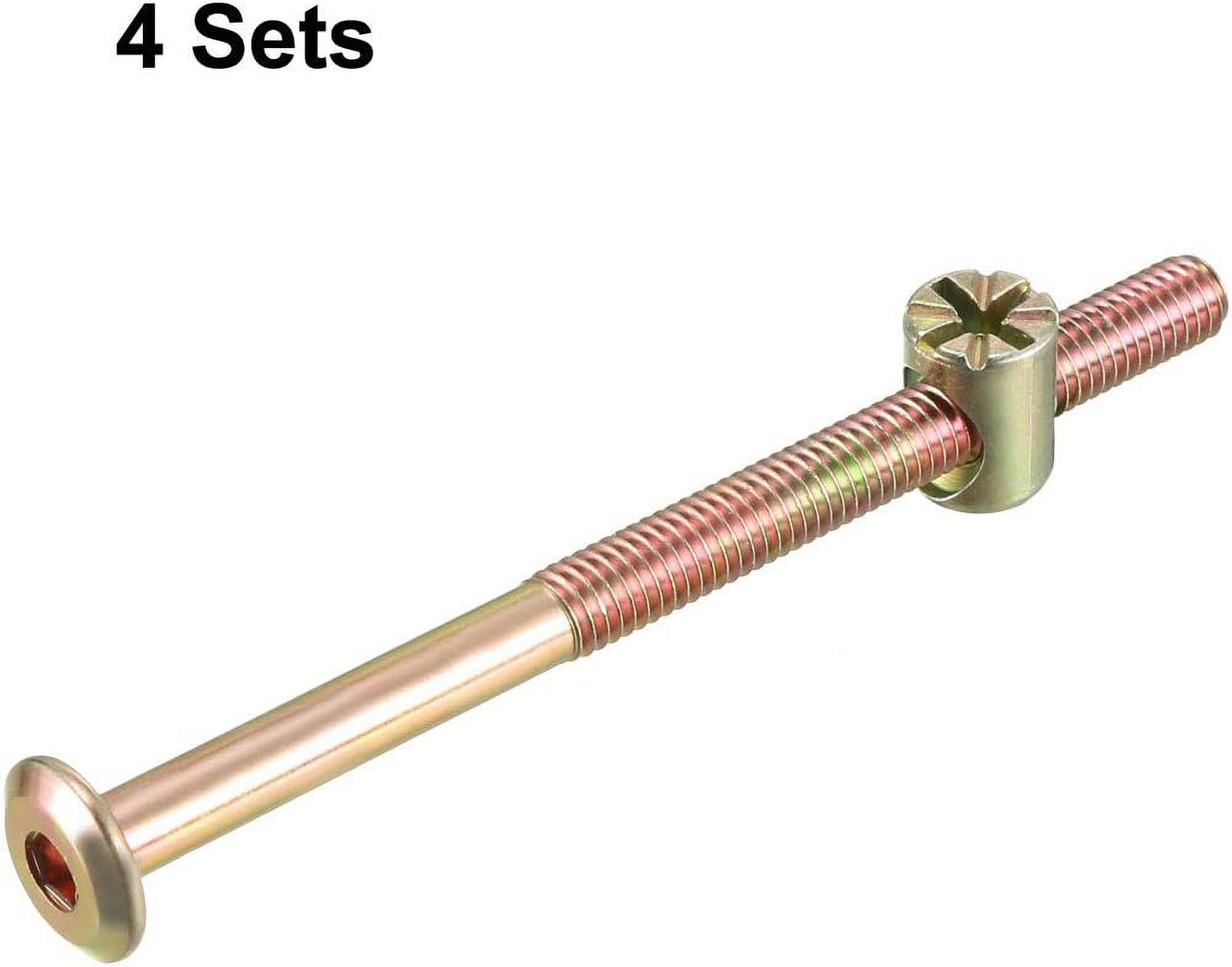 M6x85mm Furniture Bolt Nut Set Hex Socket Screw 48mm Thread Length with ...