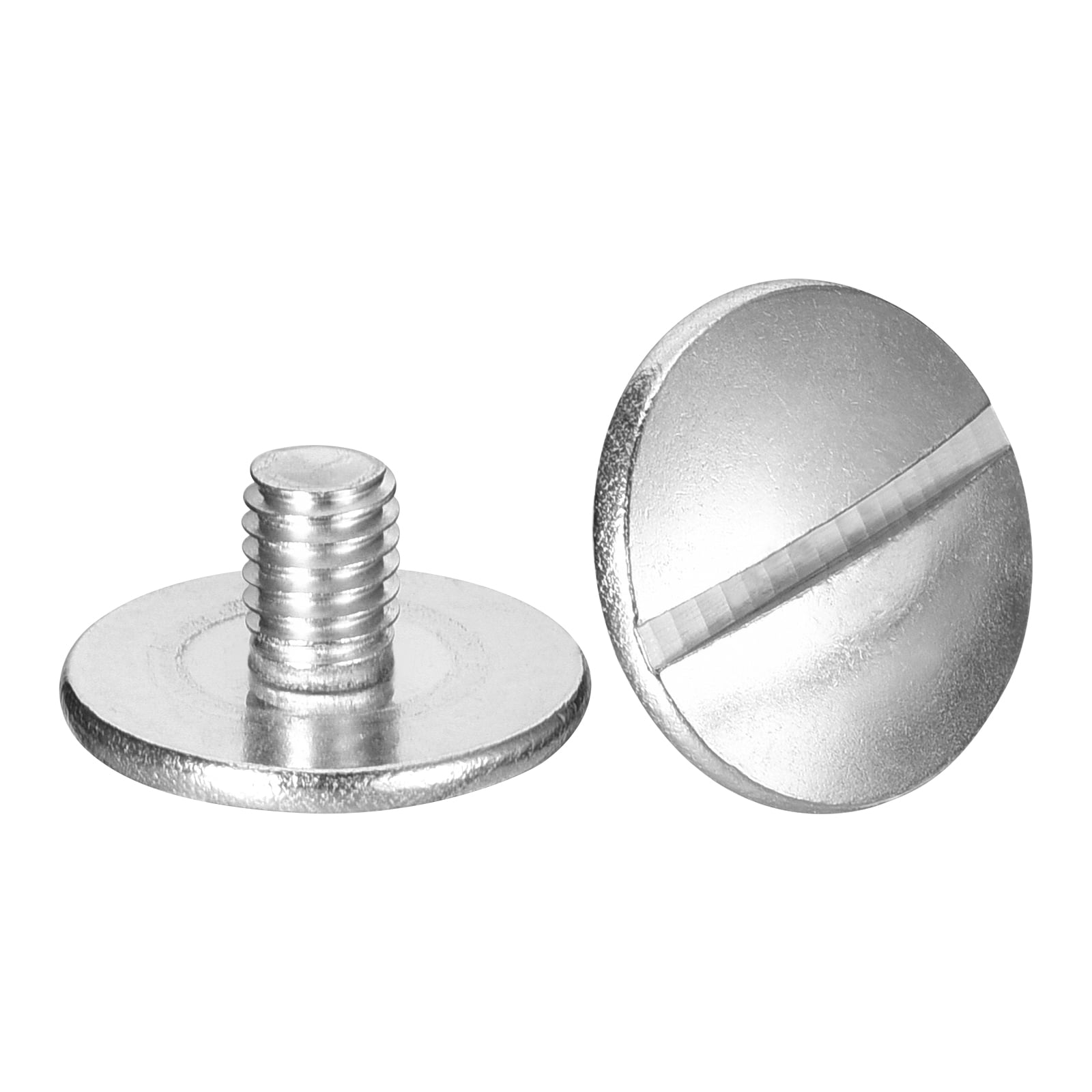 M6x8mm Extra Large Flat Head Slotted Screws, 5 Pack 304 Stainless Steel ...