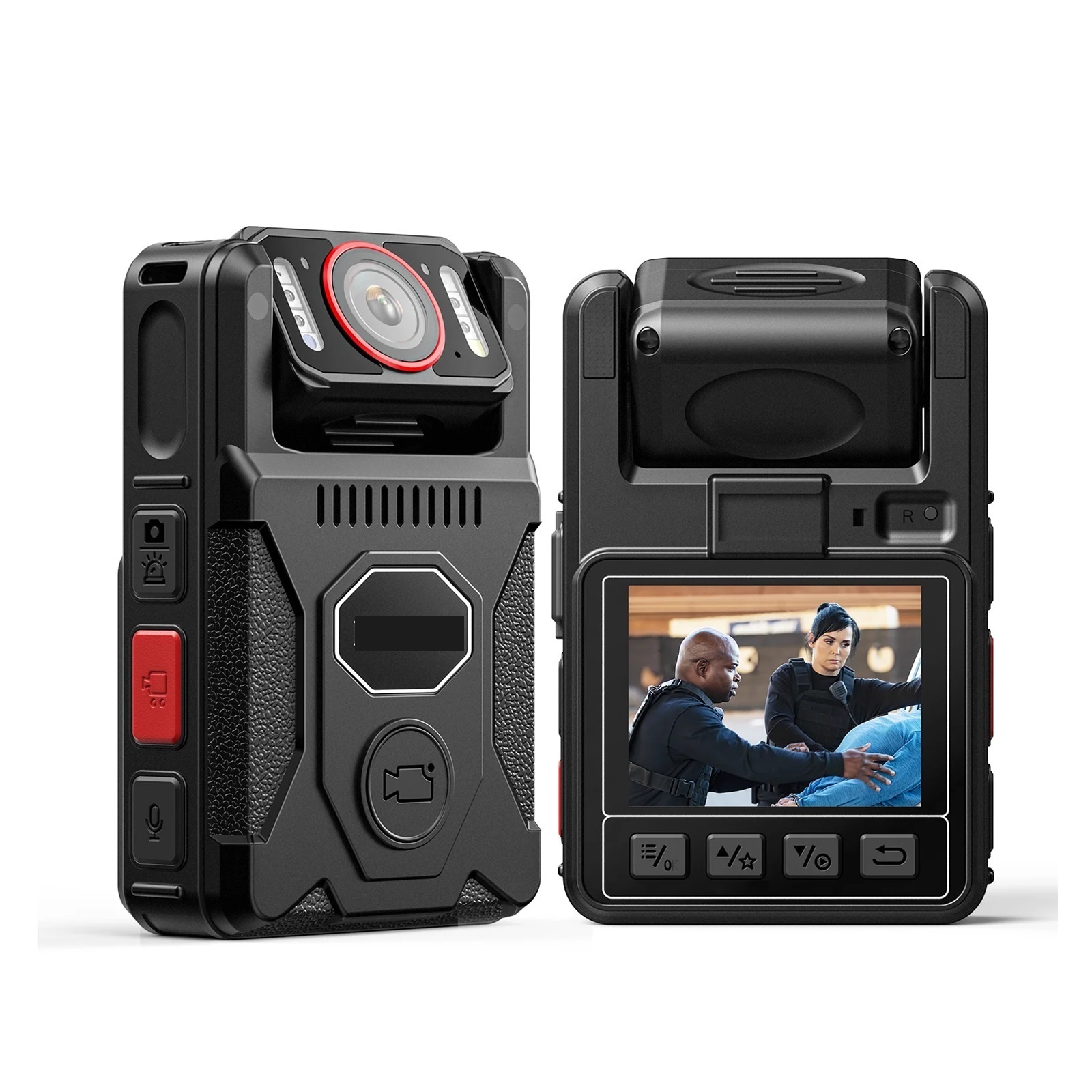 M7 Pro 4K Mini Body Worn Camera Police 128GB Video Recorder 180° Rotate Cameras 4000mAh 15 Hours ...