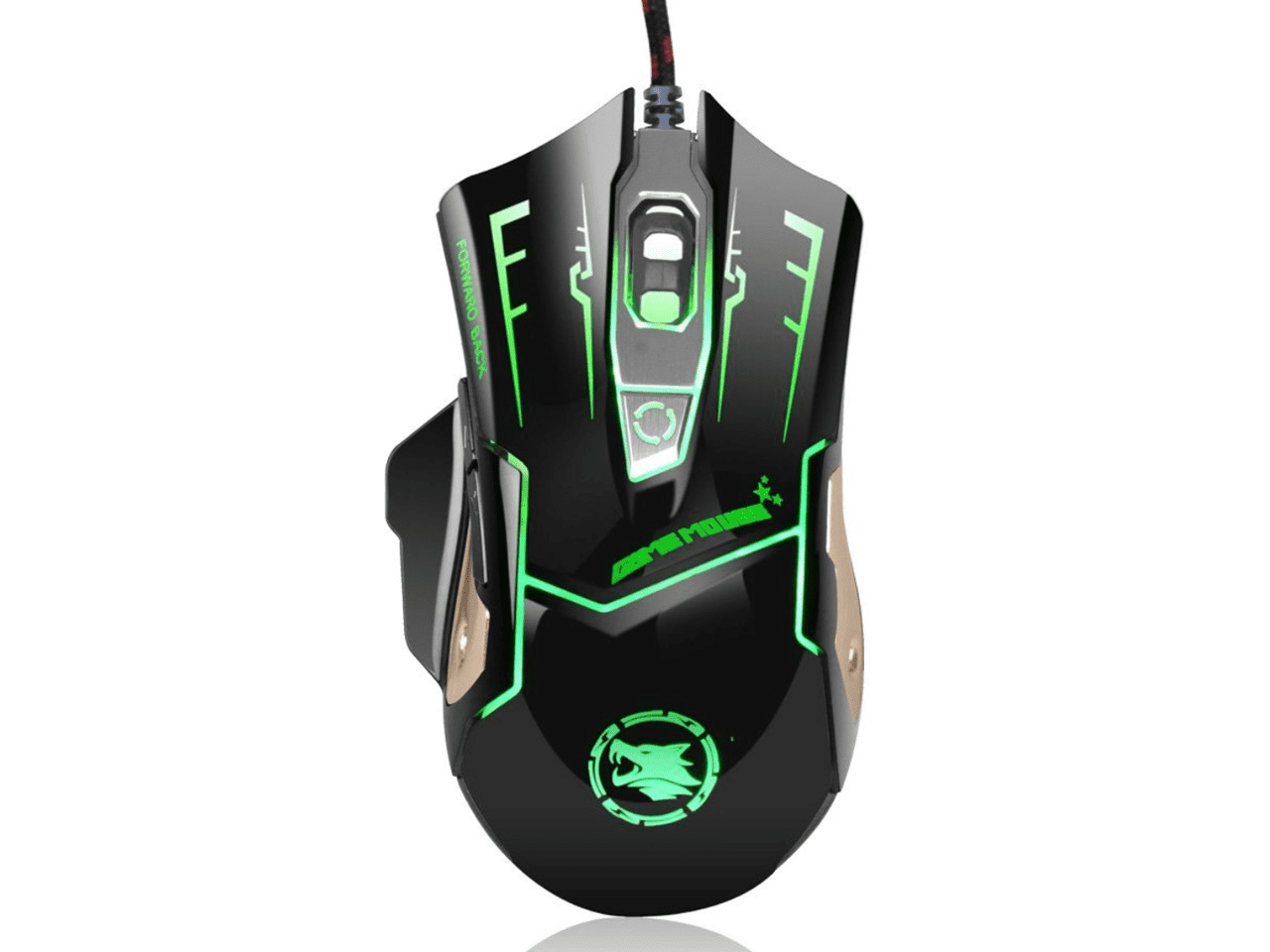 M738 High-End Wired Gaming Mouse,Ergonomic 3500 DPI Metal Chassis Game ...