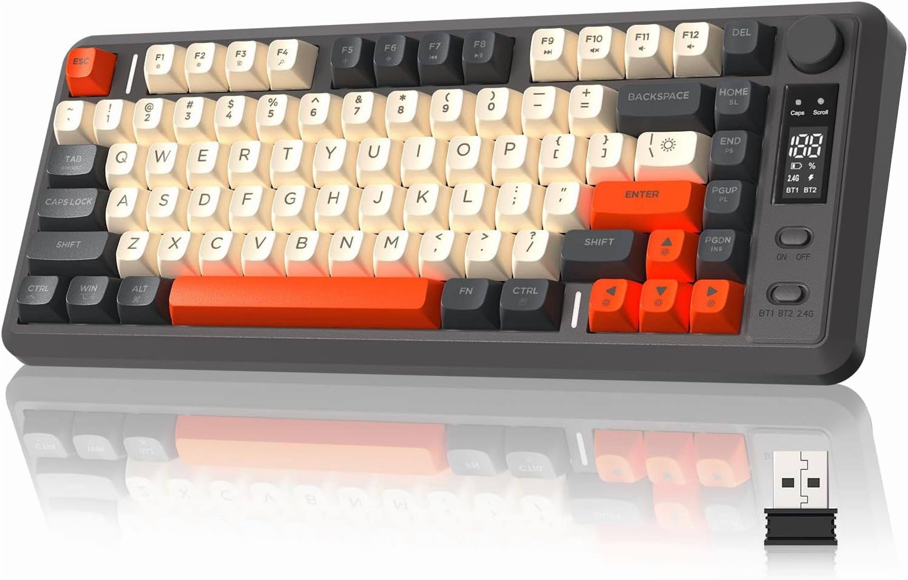 M75 Gaming Keyboard, Backlit 2000mAh , Small Membrane But Mechanical ...