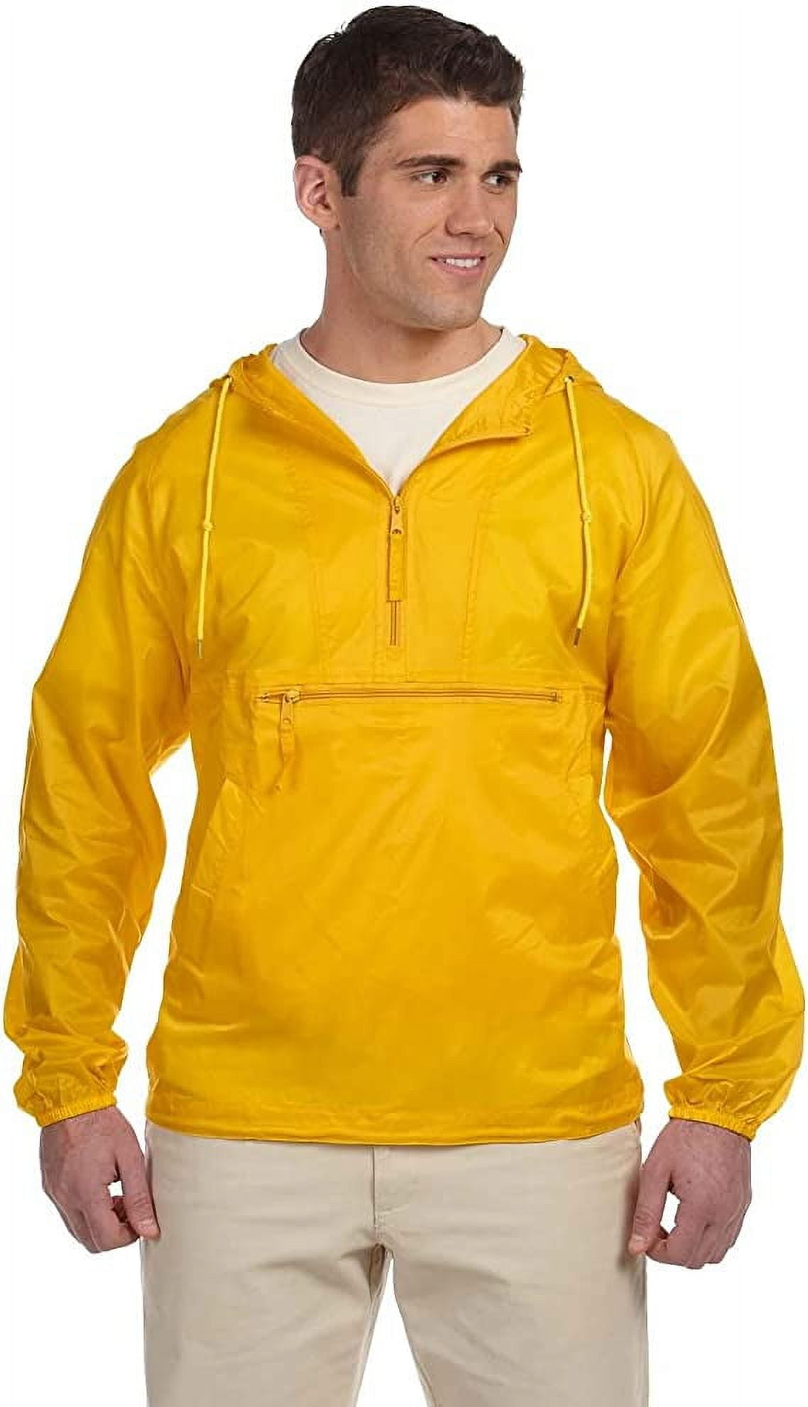 M750 Harriton Adult Packable Nylon Jacket Sunray Yellow M - Walmart.com