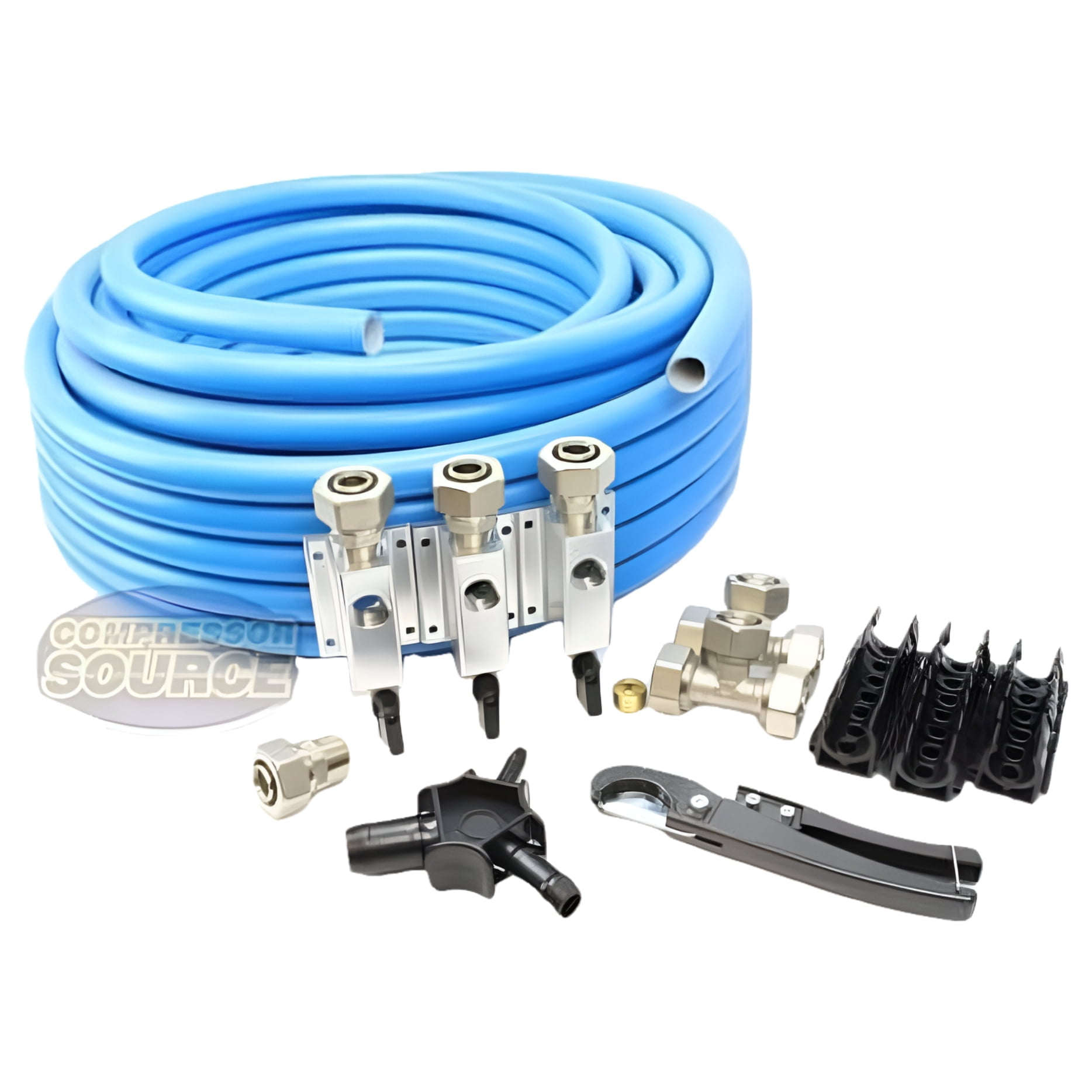 Rapidair M7500 MaxLine 3/4 Inch Compressed Air Tubing Kit, Aluminum ...