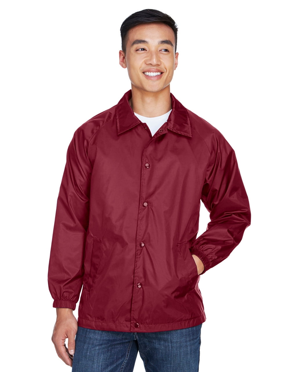 M775 Harriton Adult Nylon Staff Jacket Maroon M - Walmart.com