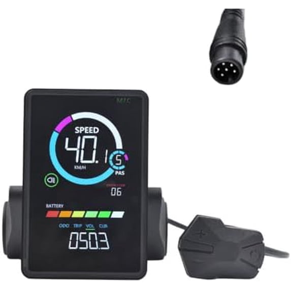 M7C-2 Electric Bike LCD Display Meter 24V 36V 48V 60V E Scooter LCD ...