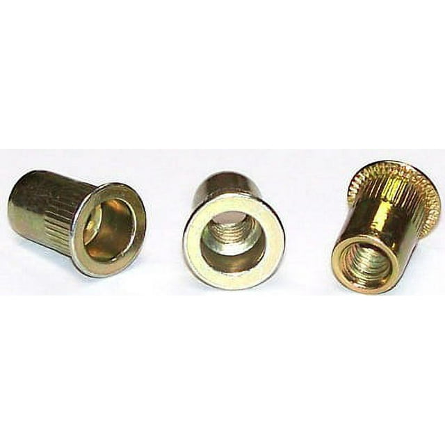 M8-1.25 (Max Grip 3.2mm) Large Flange Ribbed Blind Threaded Inserts ...