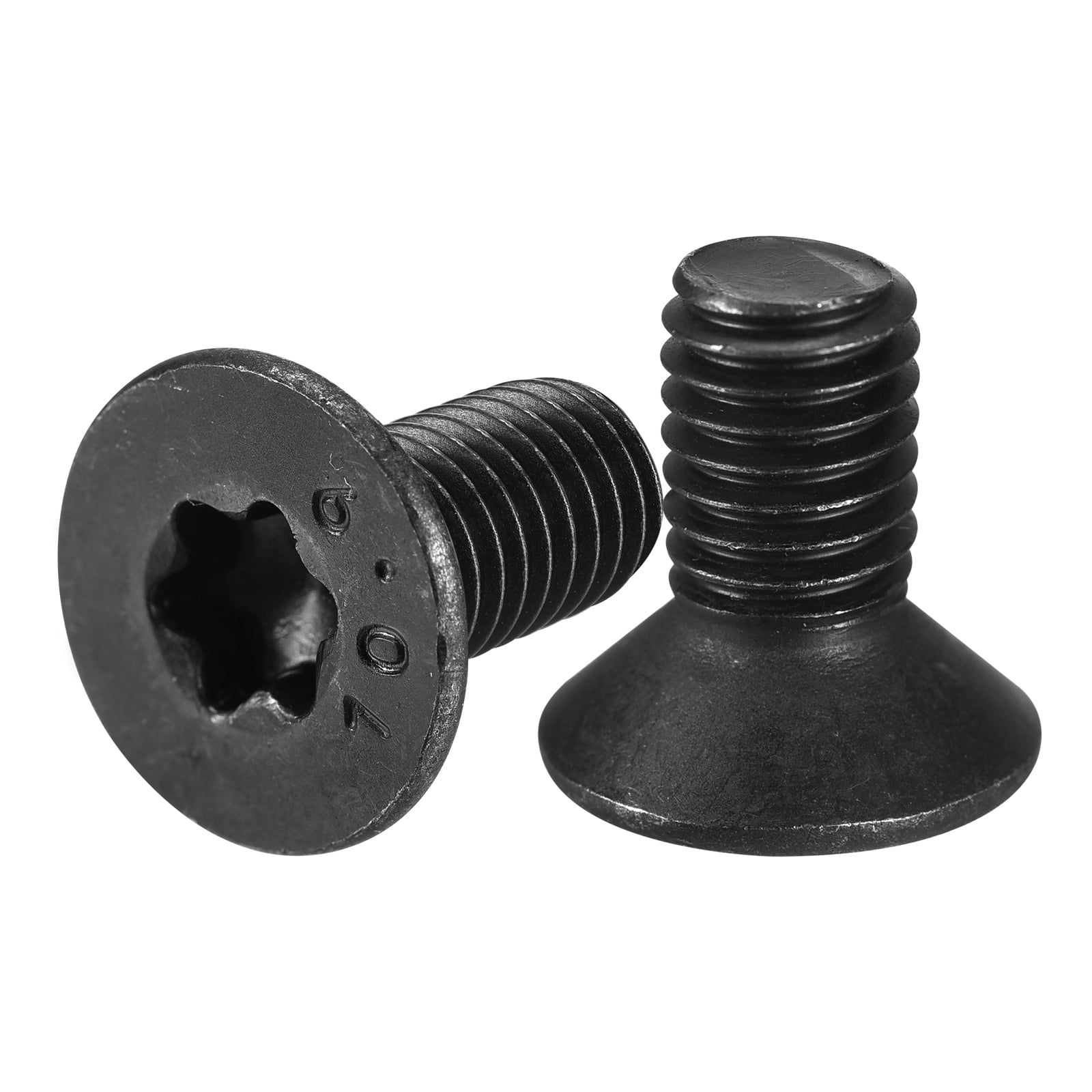 M8-1.25 x 16mm Flat Torx Head Machine Screws, 12 Pack 10.9 Grade Carbon ...