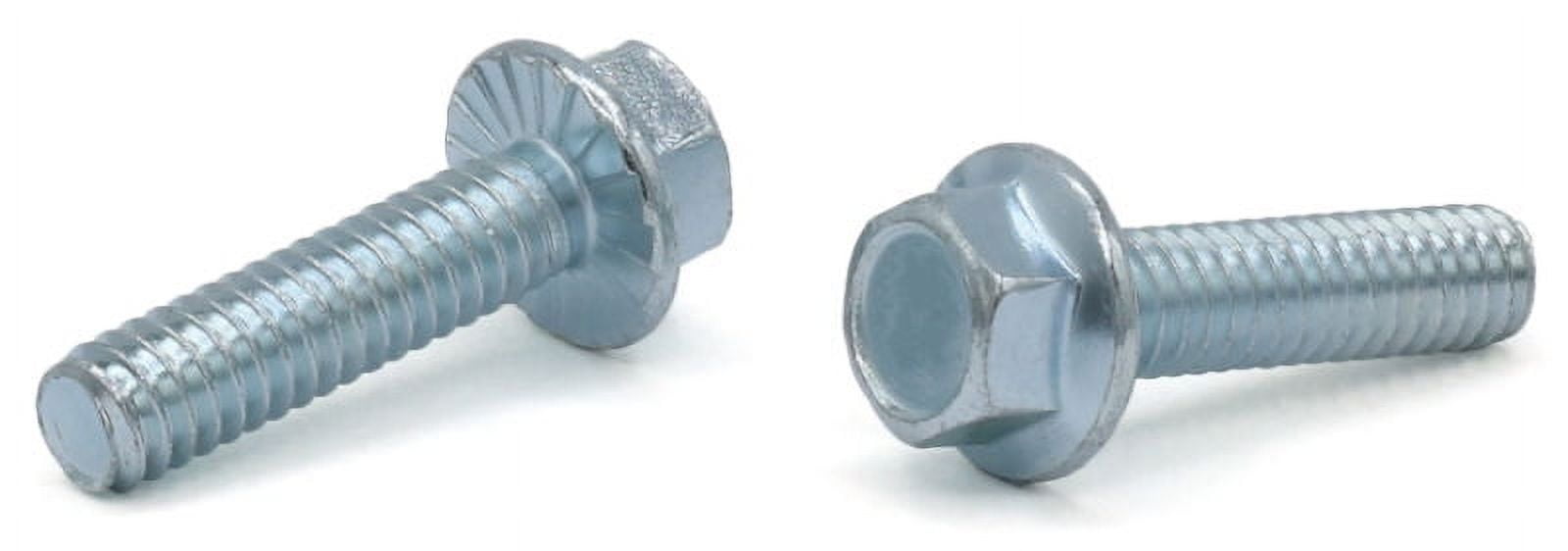 M8-1.25 x 20 mm Hex Flange Bolts / Serrated / Grade 8.8 / Zinc / DIN6921 - 1000 Piece Carton ...