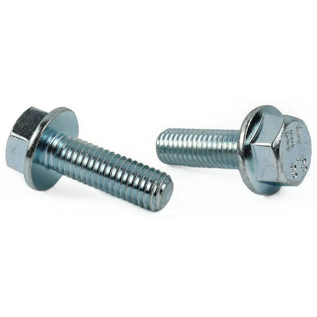 M8-1.25 x 30 mm Hex Flange Bolts / Non-Serrated / Grade 8.8 / Zinc / DIN6921 - 700 Piece Carton ...