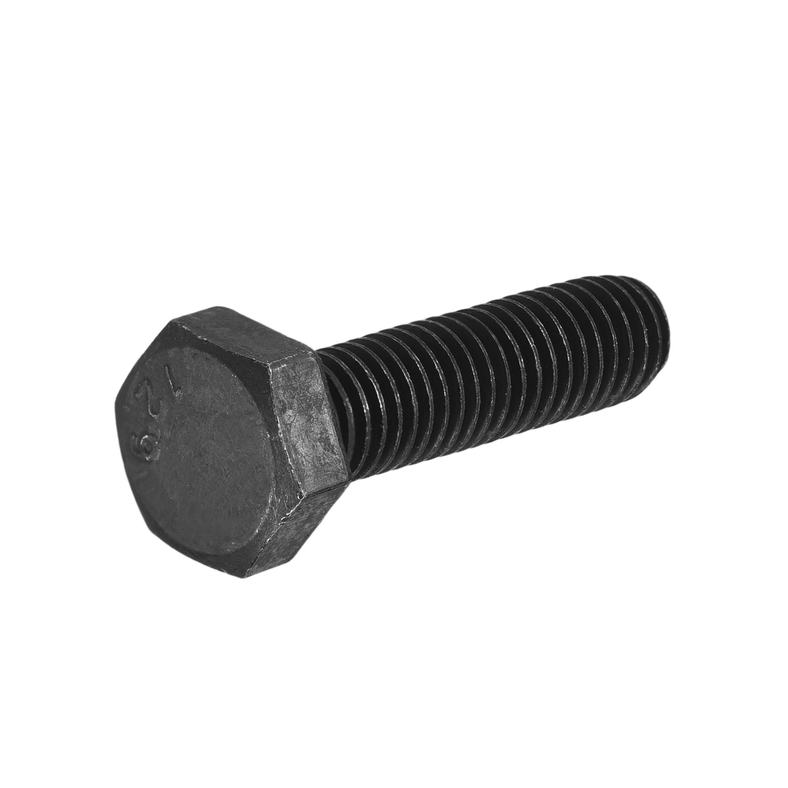 M8-1.25 x 30mm Left Hand Hex Head Bolt, Black Oxide Carbon Steel ...