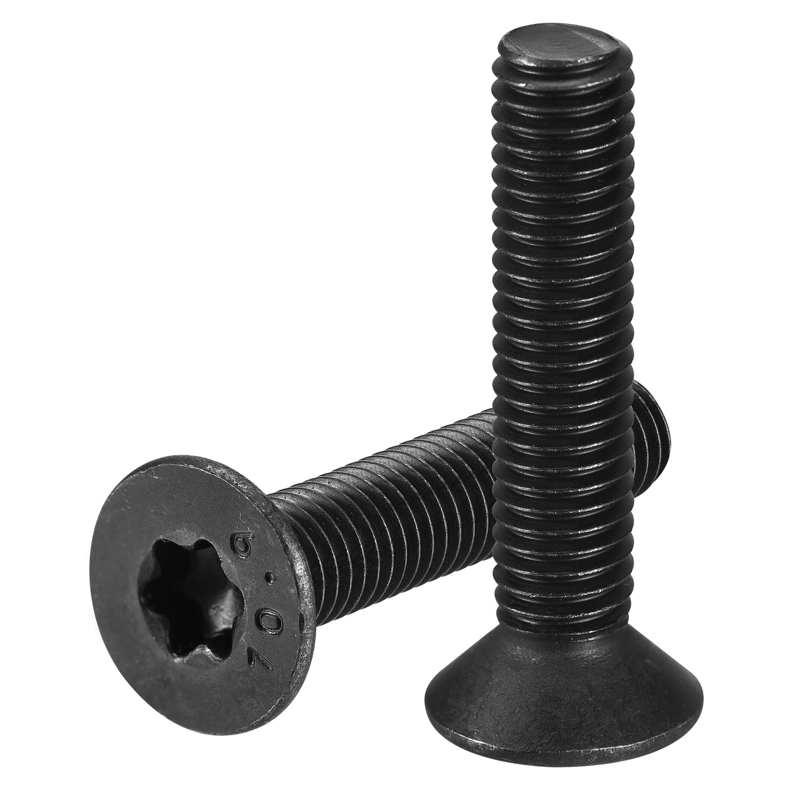 M8-1.25 x 40mm Flat Torx Head Machine Screws, 12 Pack 10.9 Grade Carbon ...