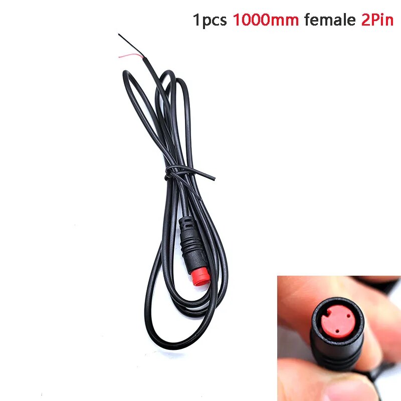 M8 2 3 4 5 6 8Pin Electric Bicycle Plug Connector Scooter E-bike sensor Brake Butt Joint Cable ...