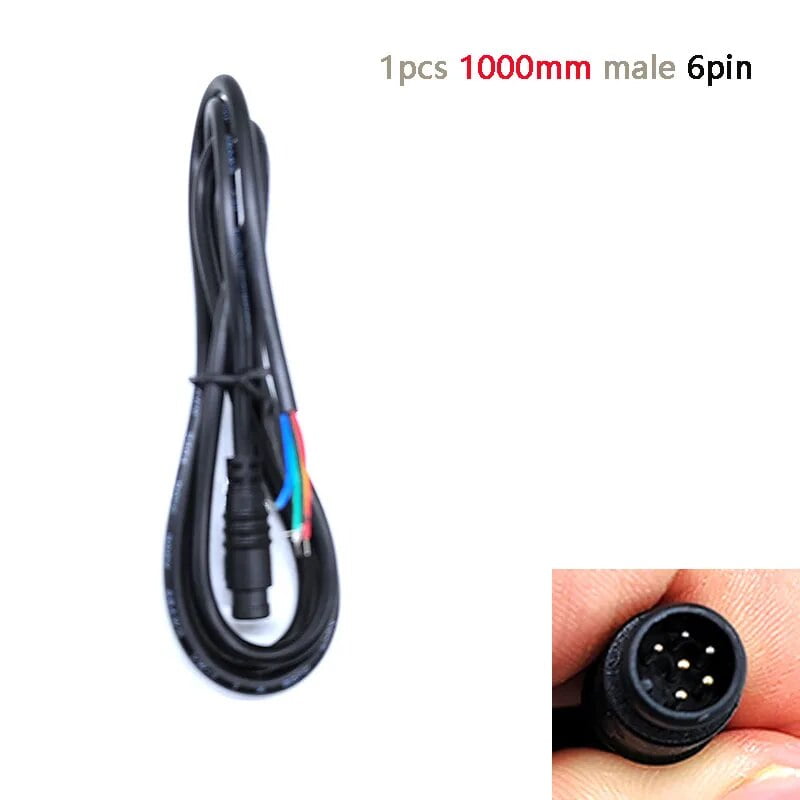 M8 2 3 4 5 6 8Pin Electric Bicycle Plug Connector Scooter E-bike sensor Brake Butt Joint Cable ...