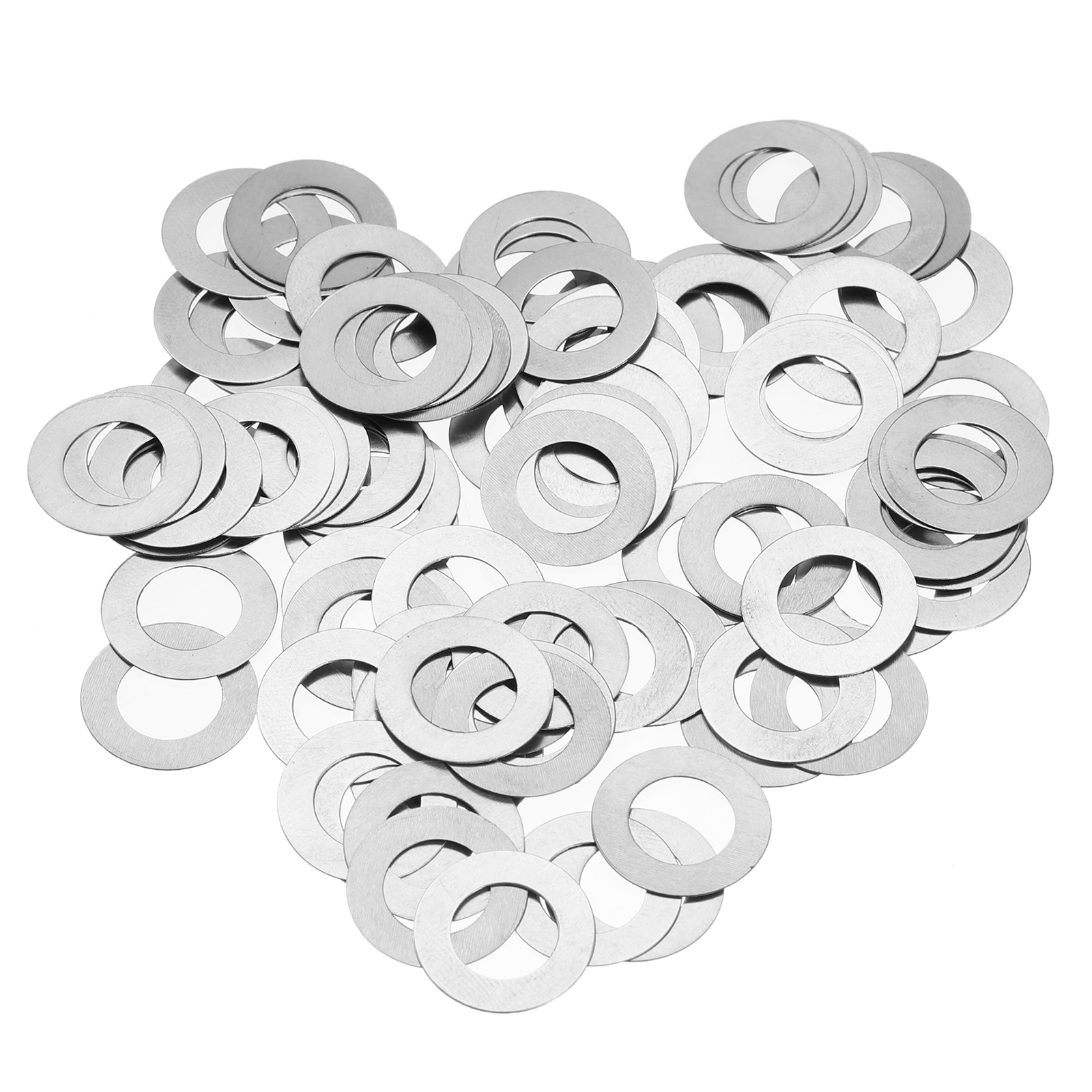 M8 304 Stainless Steel Flat Washers, 8x14x0.1mm Ultra Thin Flat Spacers ...