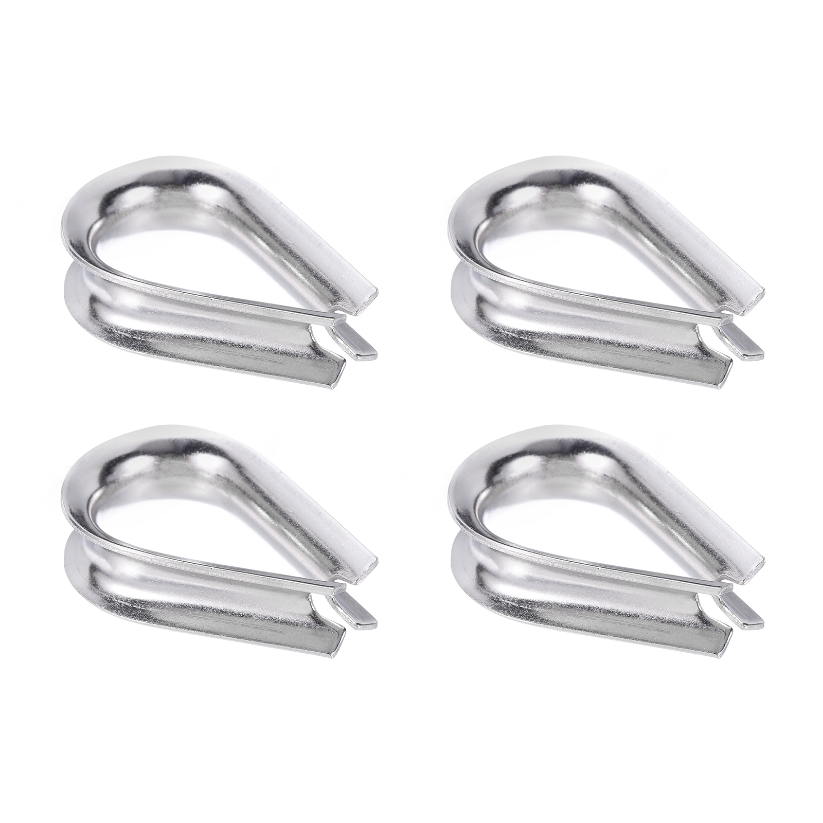 M8 316 Stainless Steel Thimble for 5/16" Dia Wire Rope Cable, 4 Pack ...