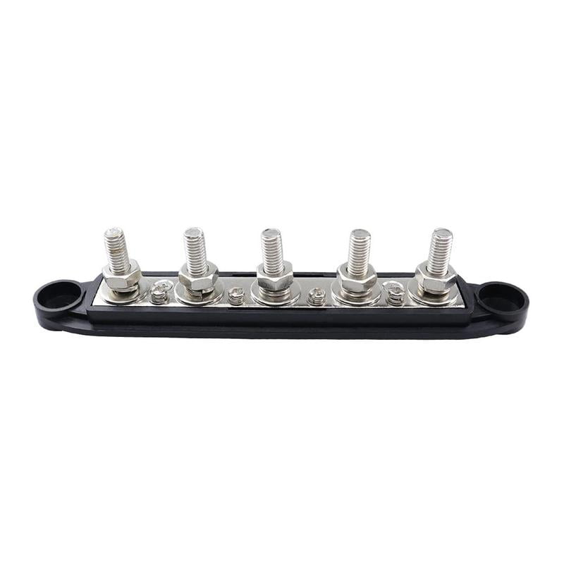 M8 5 Studs Power Distribution Block 300 Amp Rating BUSBAR With Cover ...