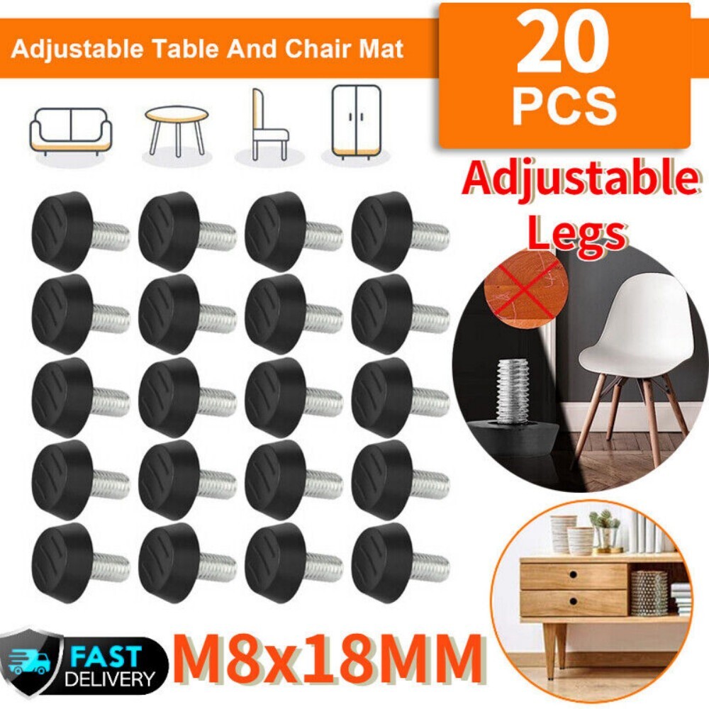 M8 Adjustable Adjustable Smooth Leg Furniture Table and Chair Leg Pad ...