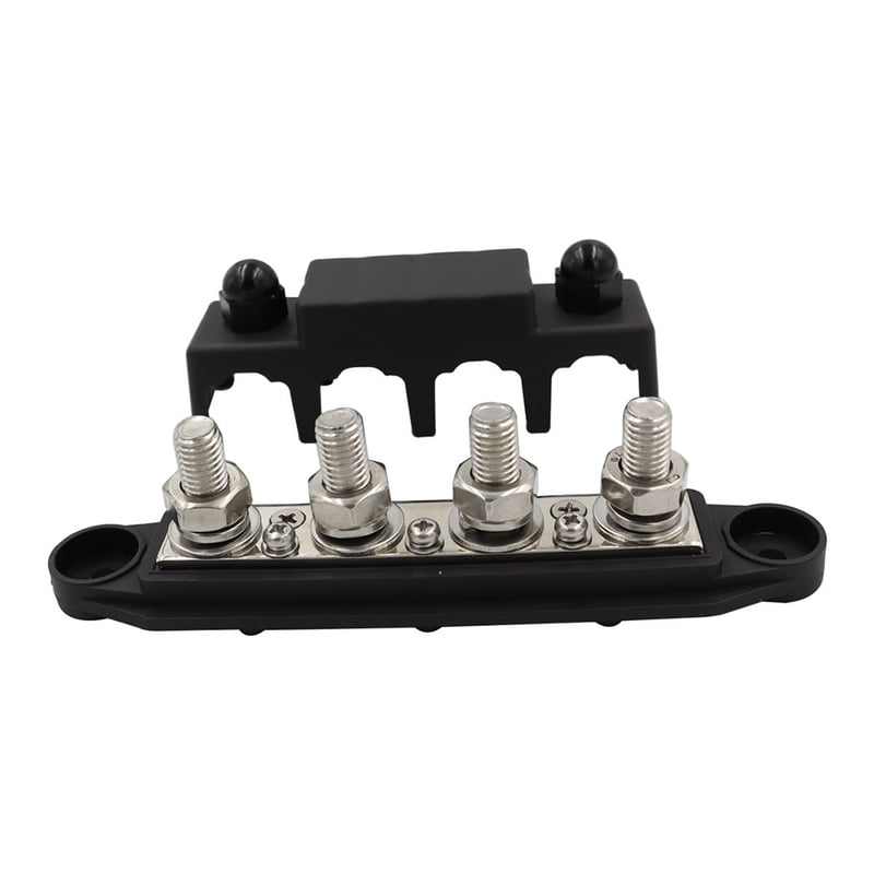 M8 Bus Bar Box Board 48V 300A 4 Way High Current Busbar Cable Organizer ...