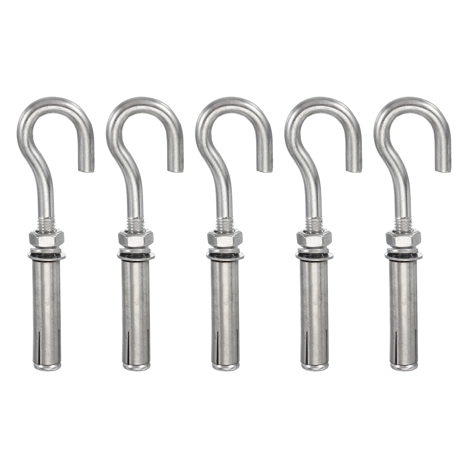 Uxcell Concrete Wall Hook, Stainless Steel Expansion Hook Cup Screw for ...