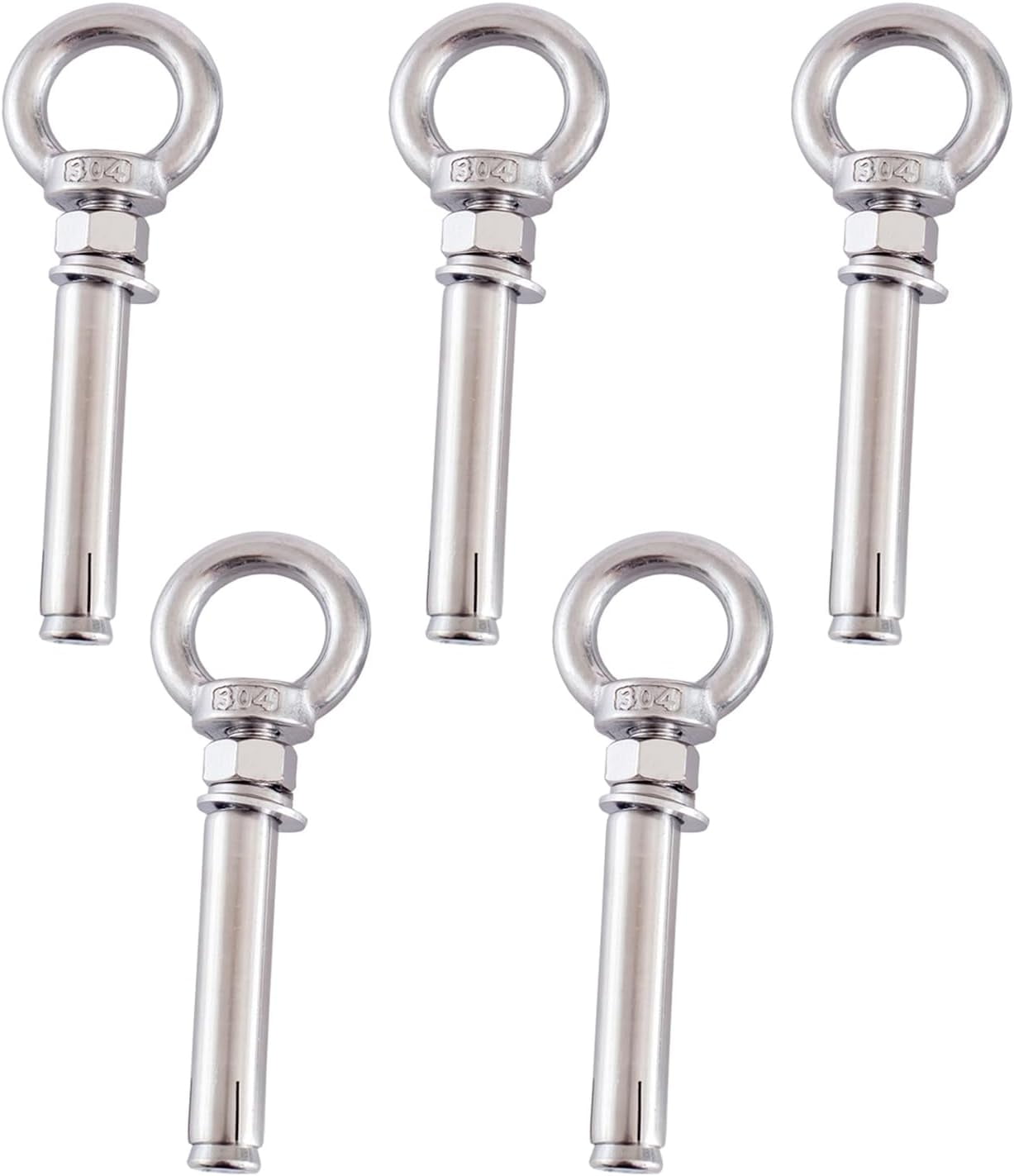 M8 Expansion Bolt, 5 Pcs 304 Stainless Steel Ring Lifting Anchor ...