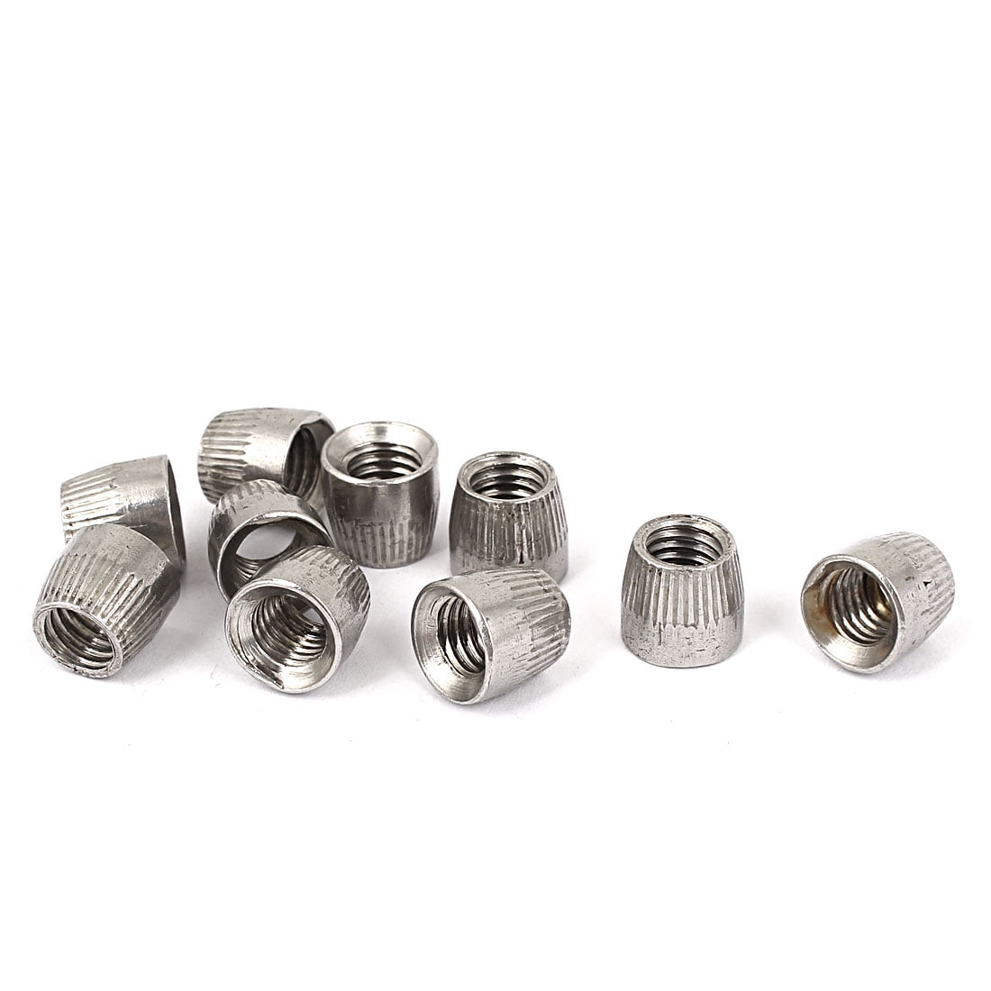 M8 Female Thread Stainless Steel Conical Cap Tapered Cone Nut 10pcs ...